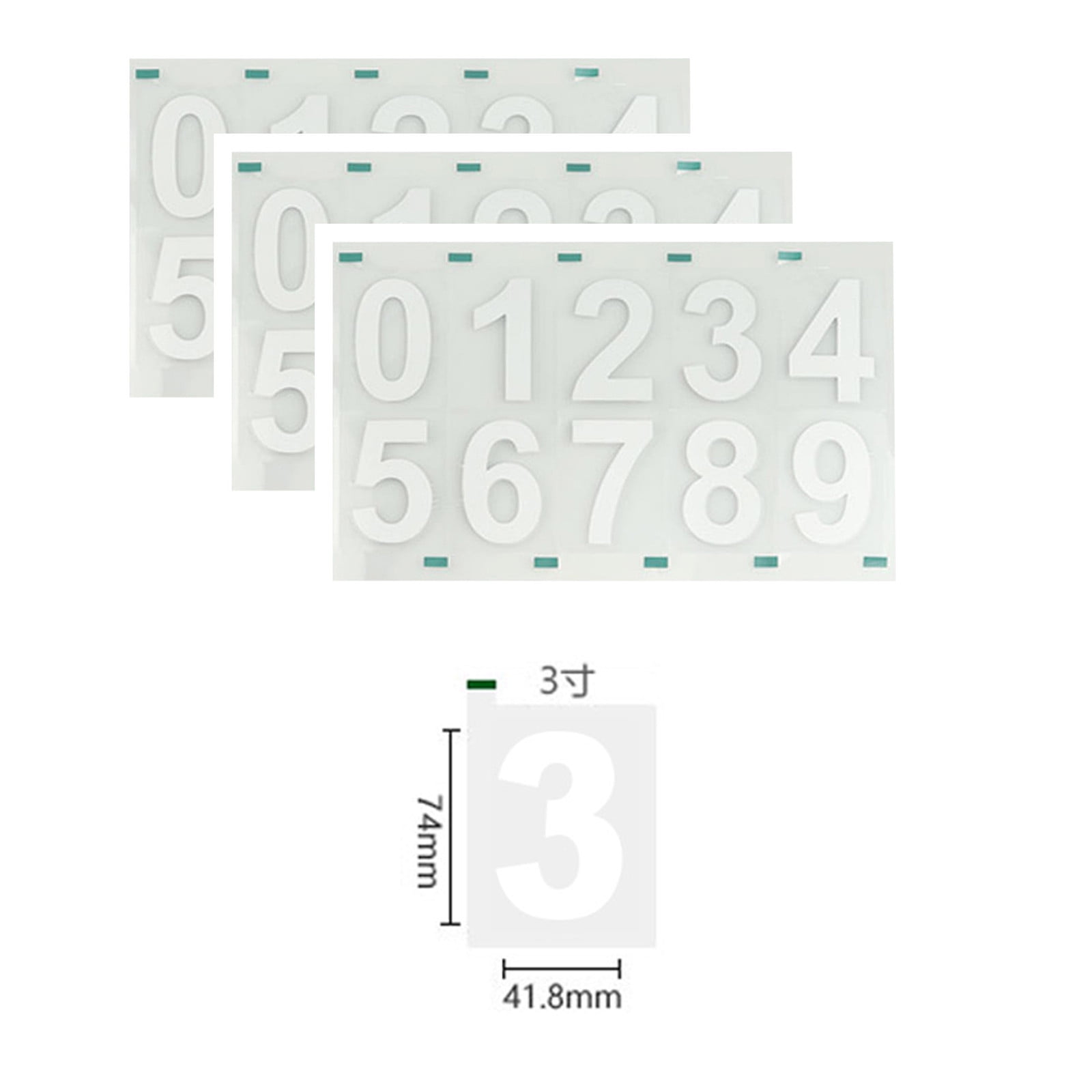 YANHAIGONG Nanofilm License Plate Sticker, License Plate Number ...