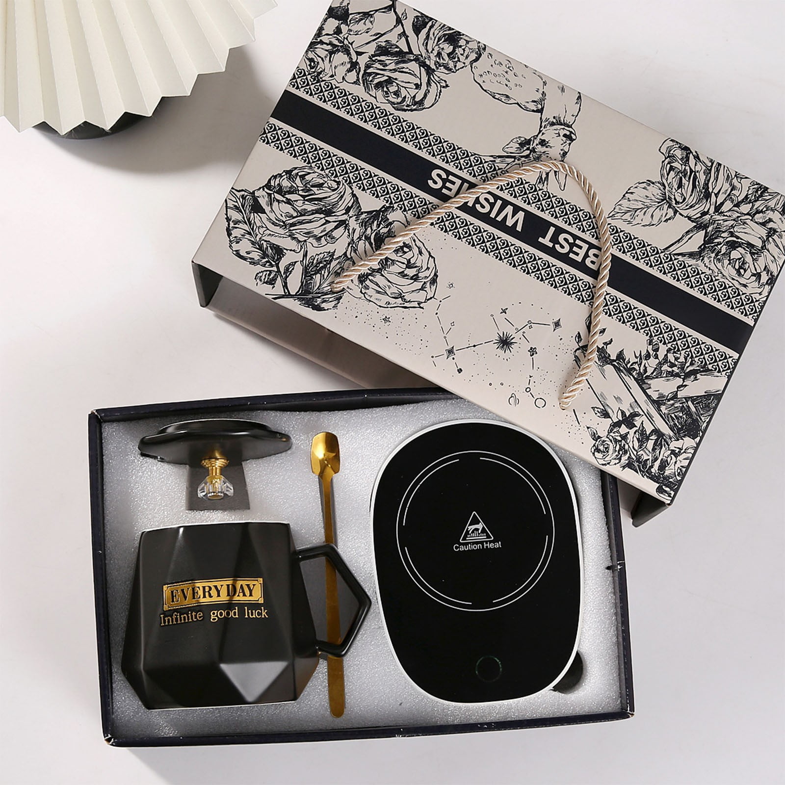 YANHAIGONG Smart Coffee Cup Warmer Set,Coffee Warmer for Desk with Usb ...