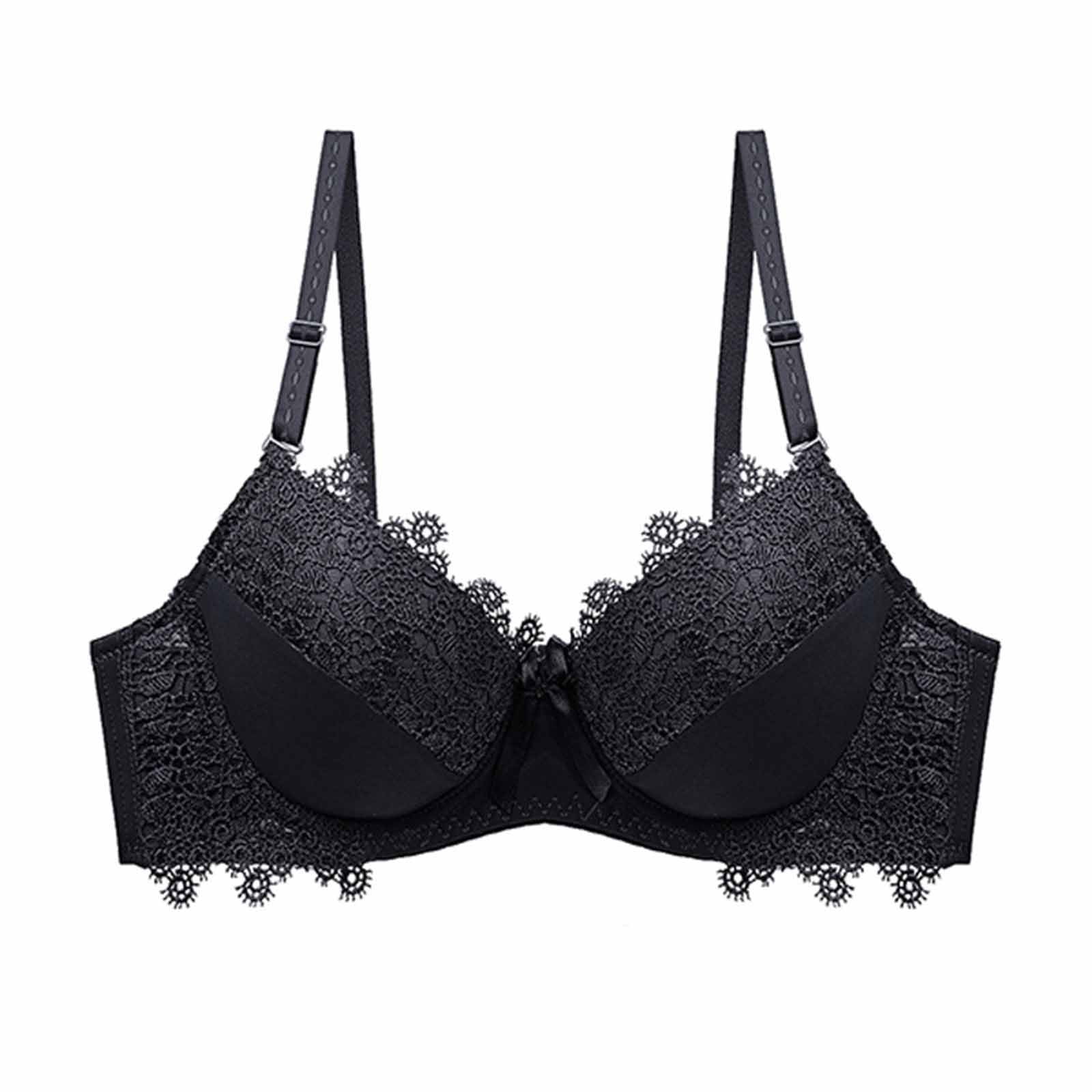 YANHAIGONG Women's Push Up Bra Wireless Padded Bra Coco Detachable ...