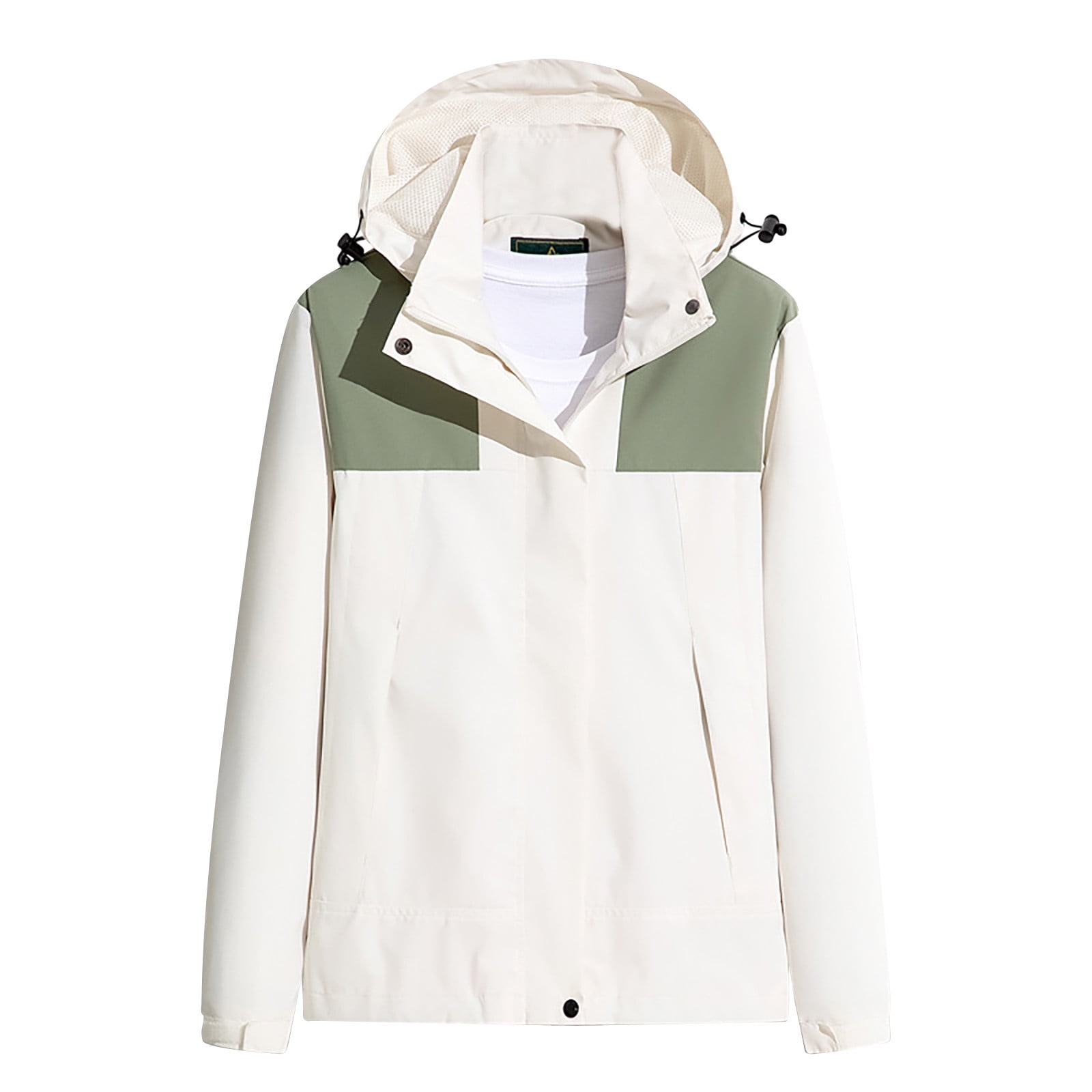 YANHAIGONG Womens Rain Jacket with Hood Waterproof Lightweight Outdoor ...