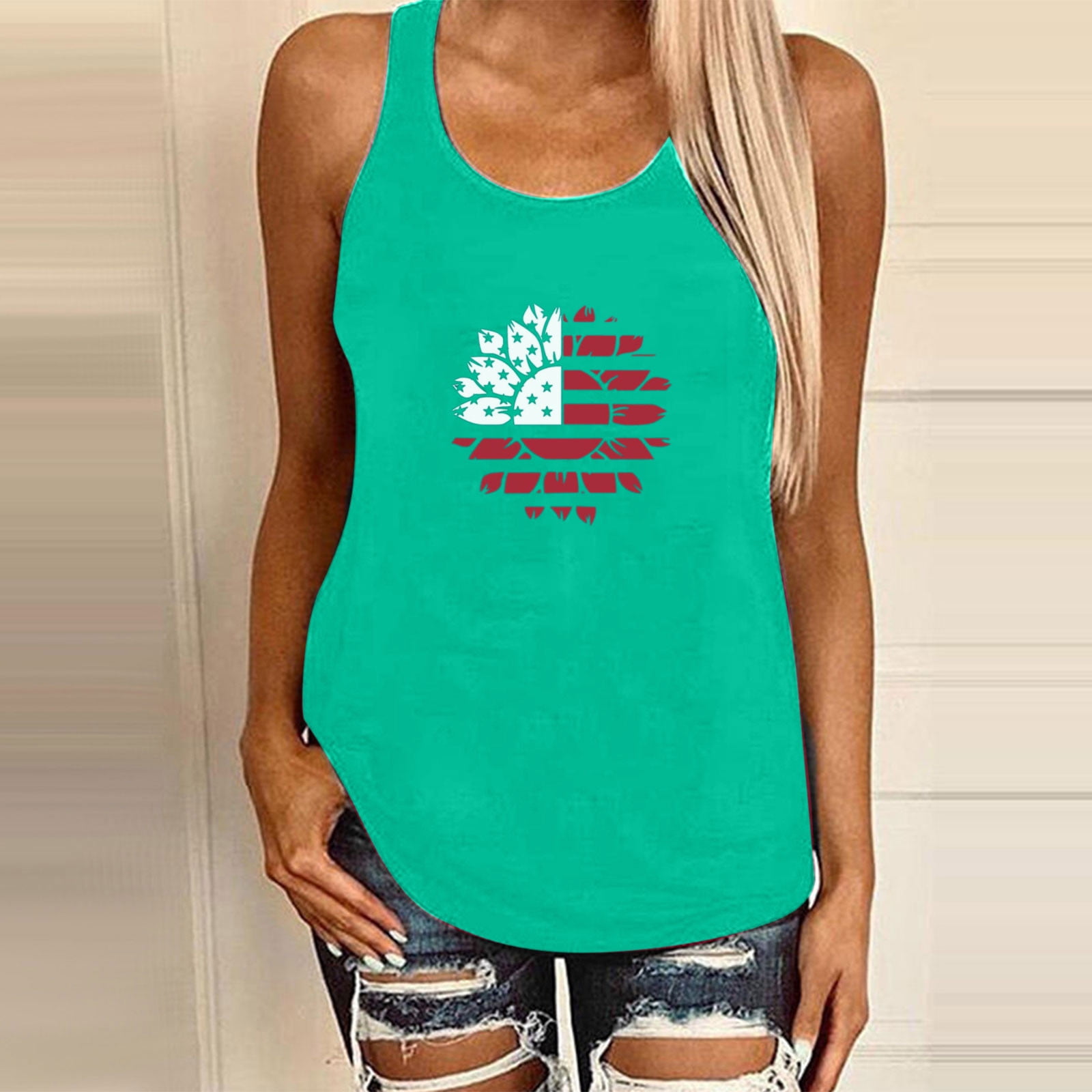 Yanhaigong Womens Sleeveless Tops Summer Tank Tops For Women Women