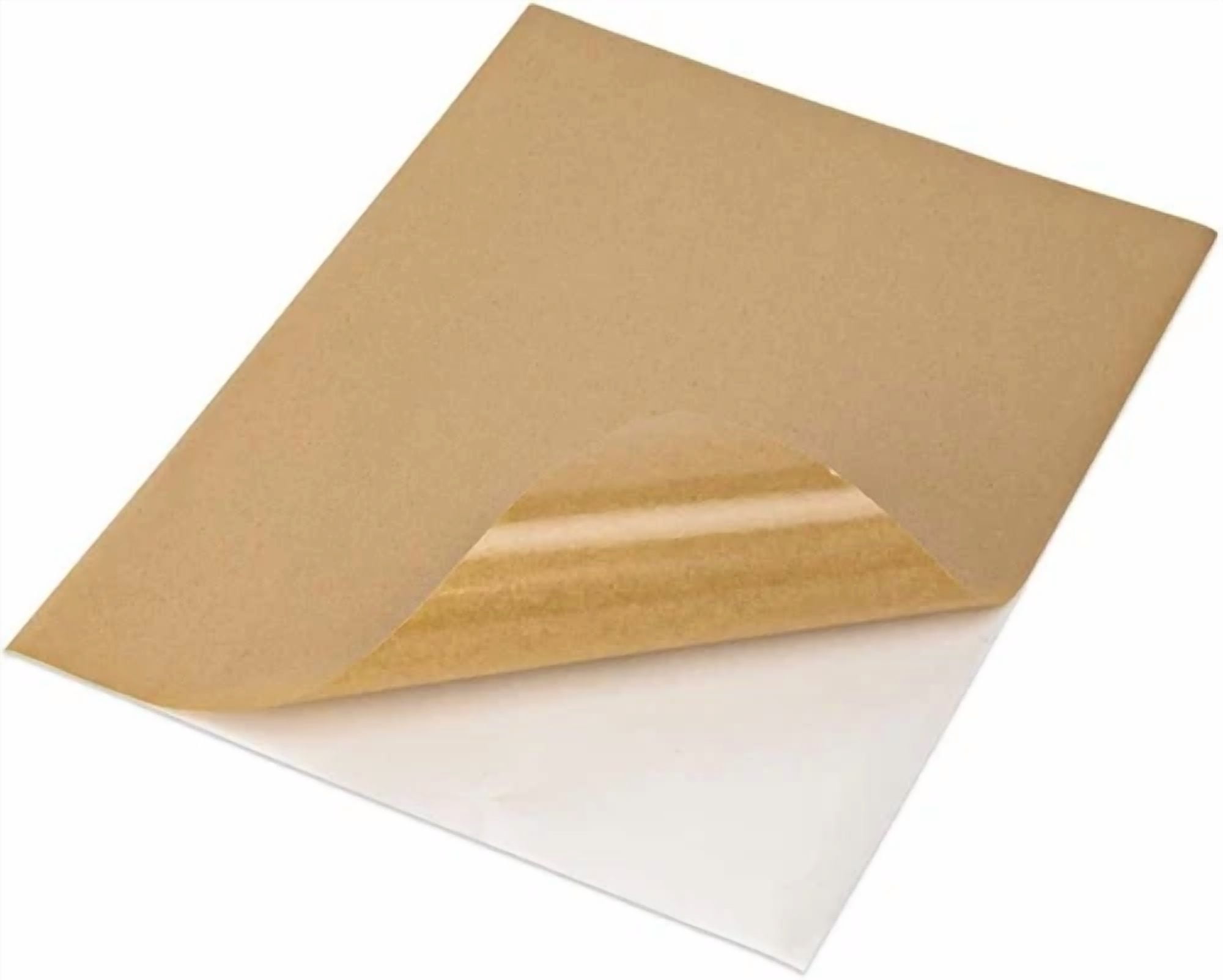 YANI- 100 Full Sheet Kraft Paper Sticker Paper, Printable Brown Labels ...