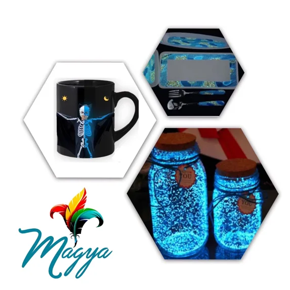 YANI- 5 Sheets 8.5”X11” Inkjet Waterslide Decal Paper Glow In The Dark ...