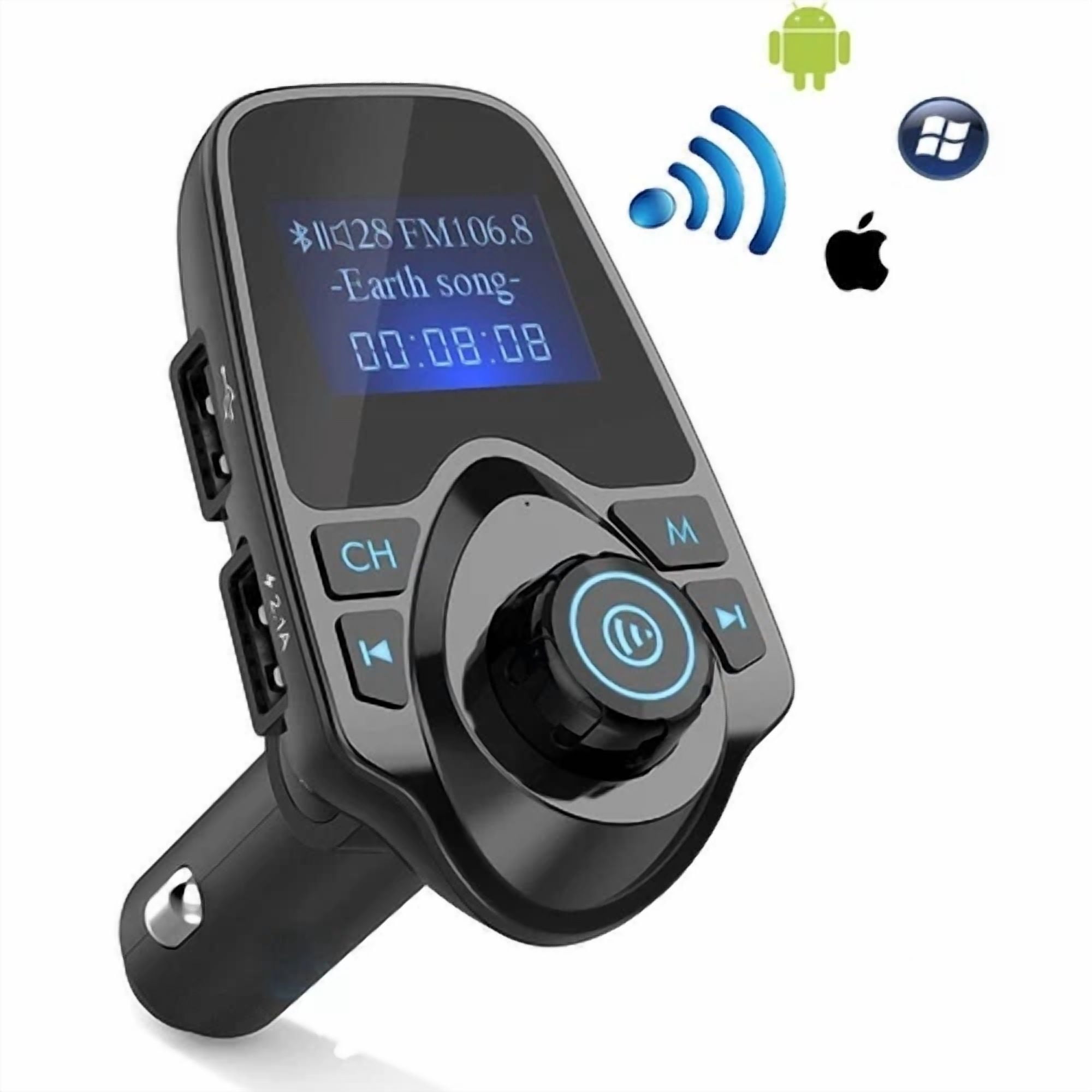 YANI- Bluetooth Car Fm Transmitter Mp3 Player Hands Free Radio Adapter ...