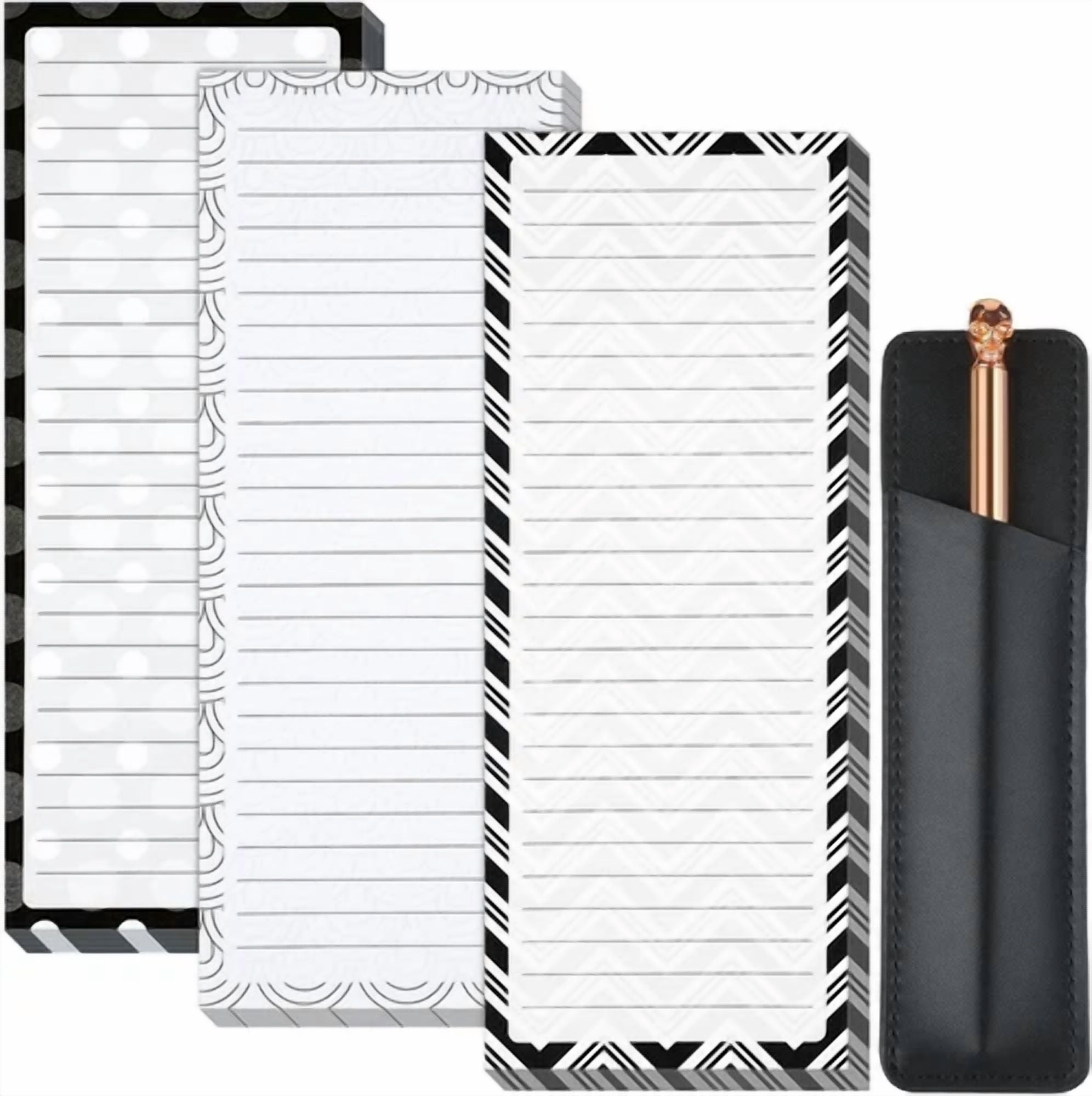 YANI- Outus 3 Pieces Magnetic Notepads Lists For Fridge, Refrigerator ...