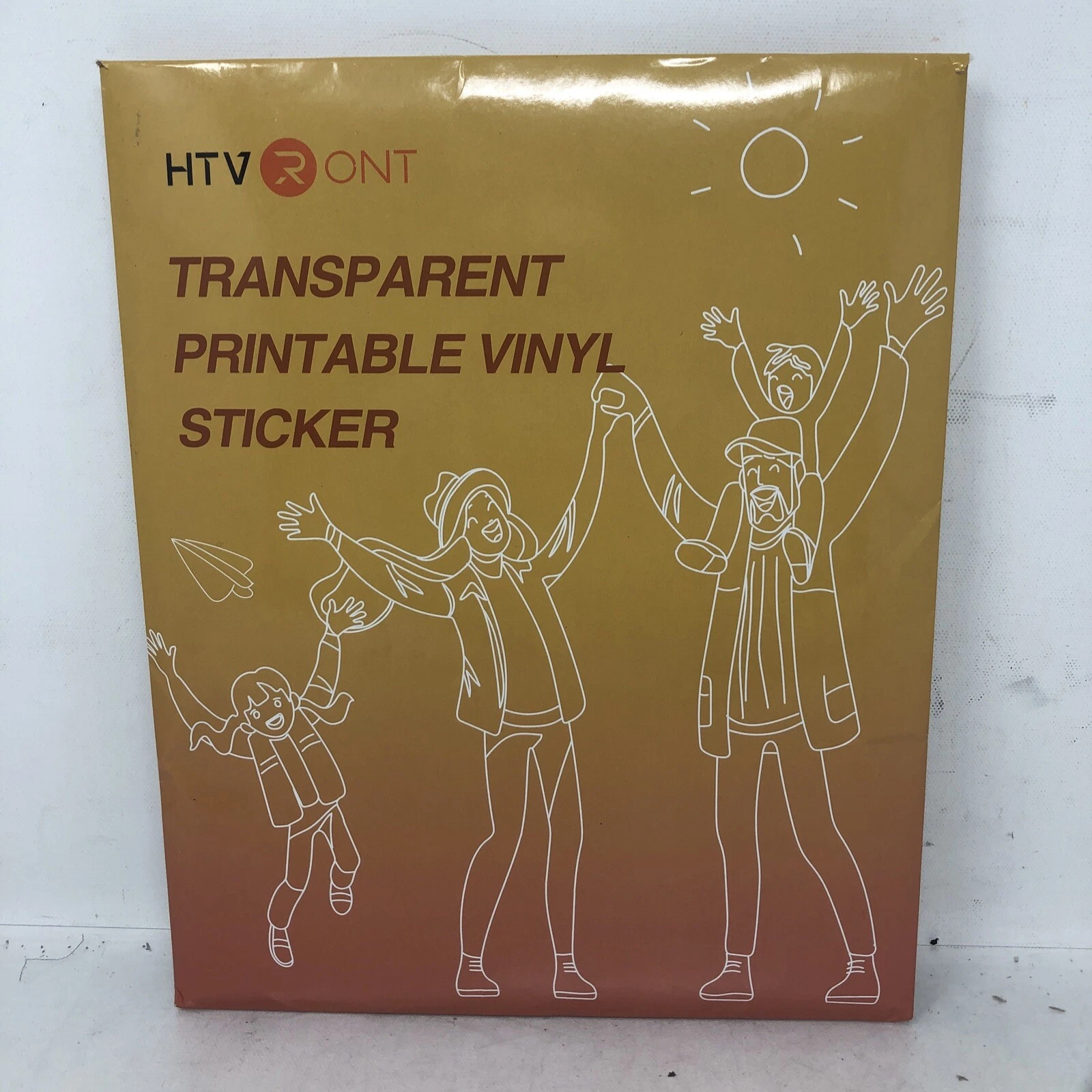 YANI- Premium Clear Printable Vinyl Bundle 5 Sheets Printable Sticker ...