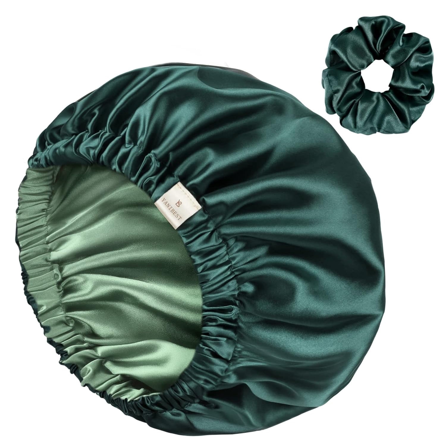 YANIBEST Adjustable Satin Bonnet Double Layer Hair Bonnet for Sleeping ...