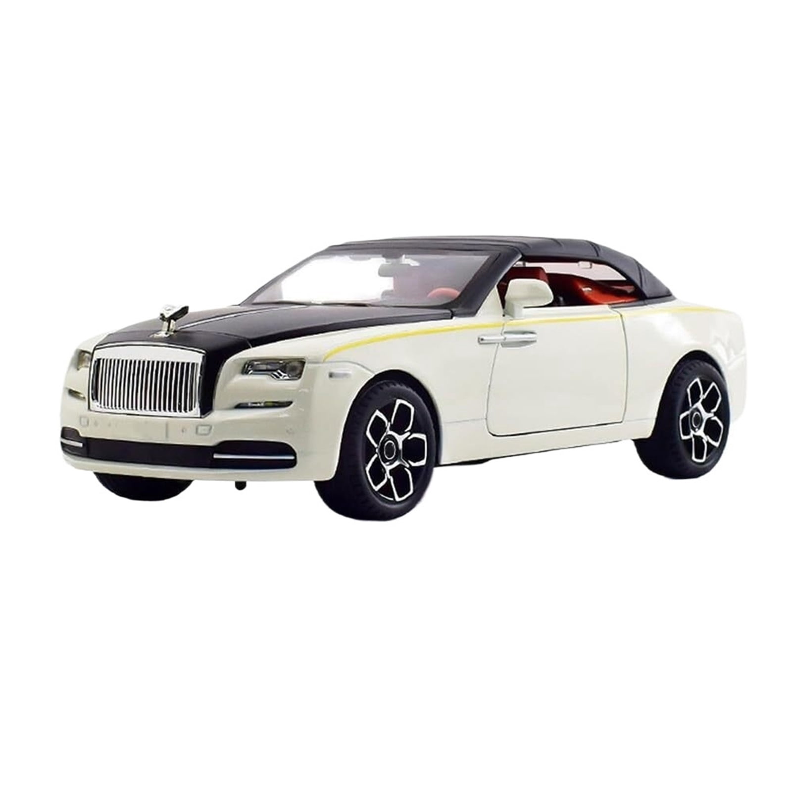 YANJ 1/24 model car alloy die-casting collection trolley toy car with ...