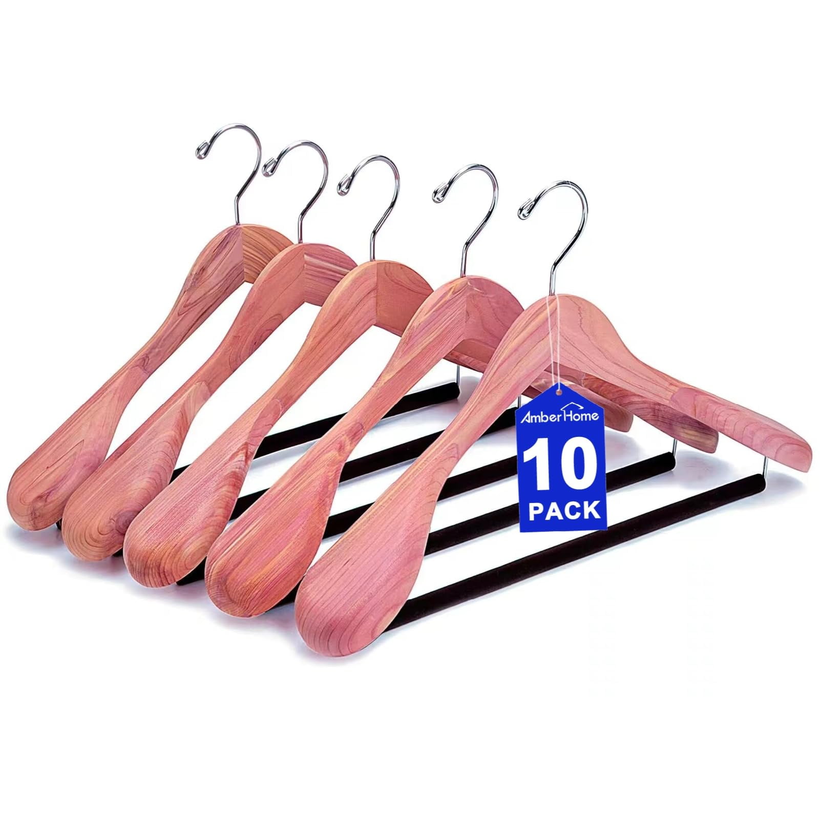 WP Red Cedar Wood Coat, Suit Hangers with Extra Wide Shoulder, Wooden ...
