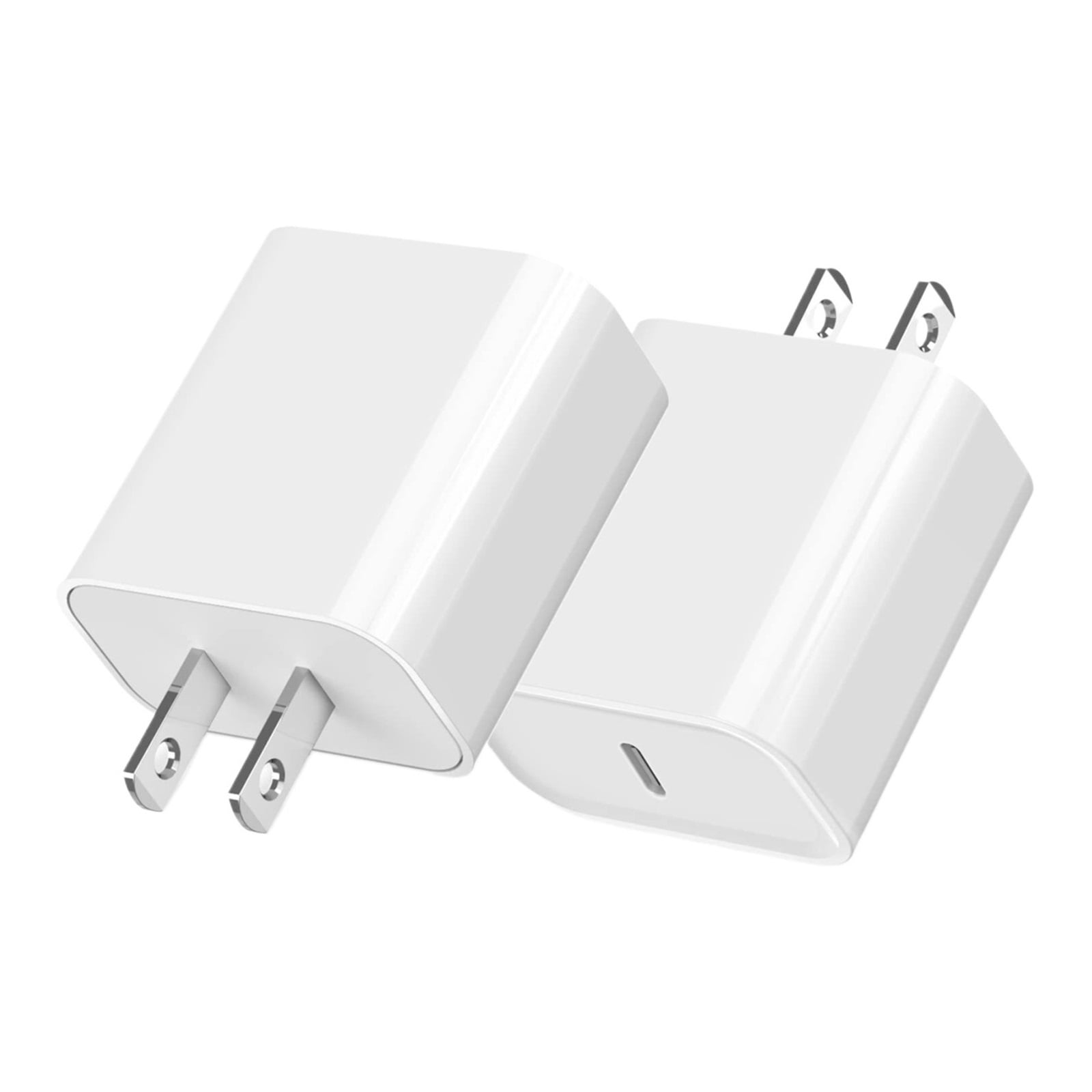 YANJ USB Type C Wall Charger 2Pack 20W PD Charging Brick Power Plug Box ...