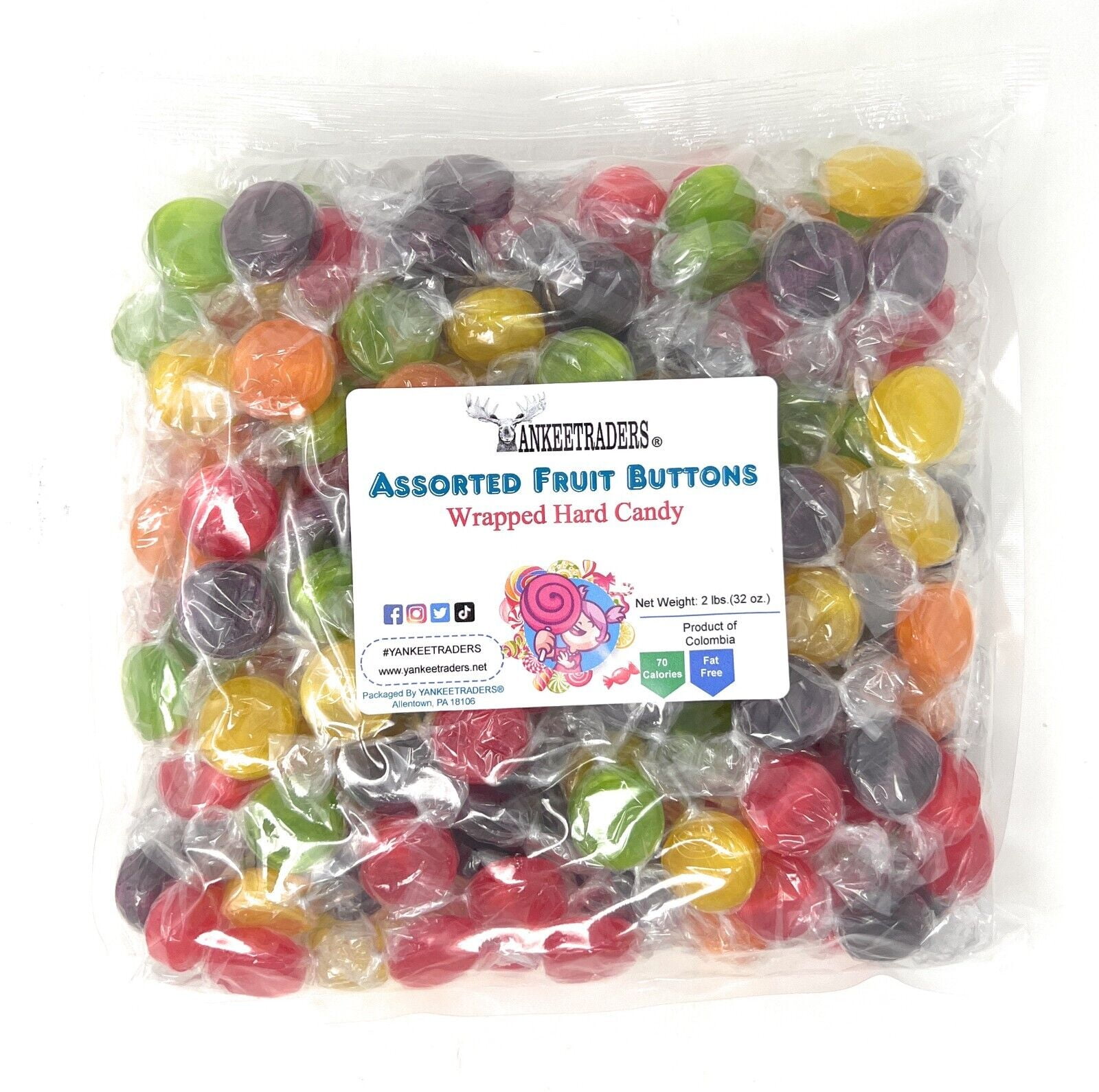 YANKEETRADERS® Assorted Fruit Buttons, 2 lbs. - Walmart.com