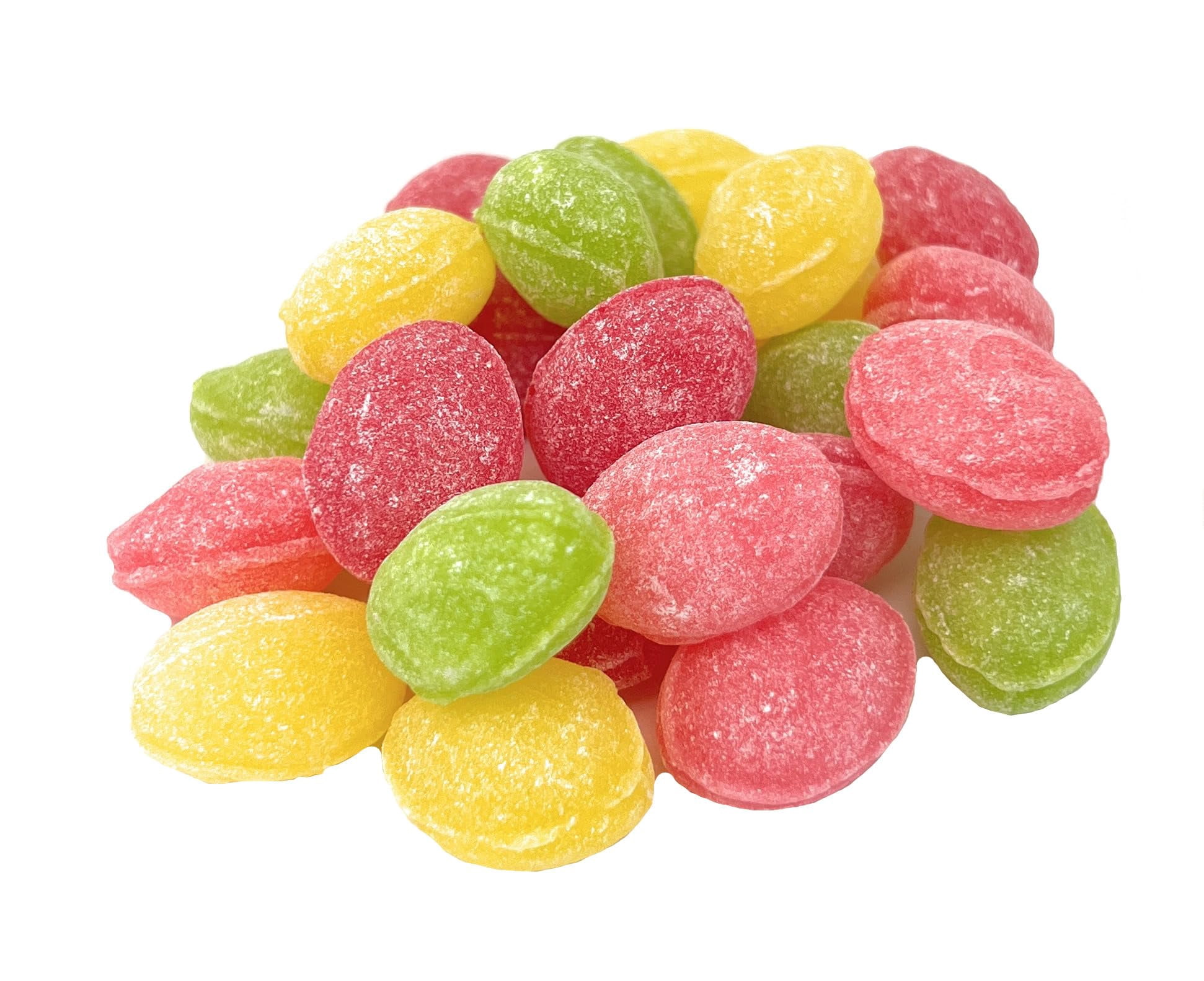 YANKEETRADERS Assorted Fruit Hard MZF22 Sanded Candy Drops, 40 Oz. Bulk ...