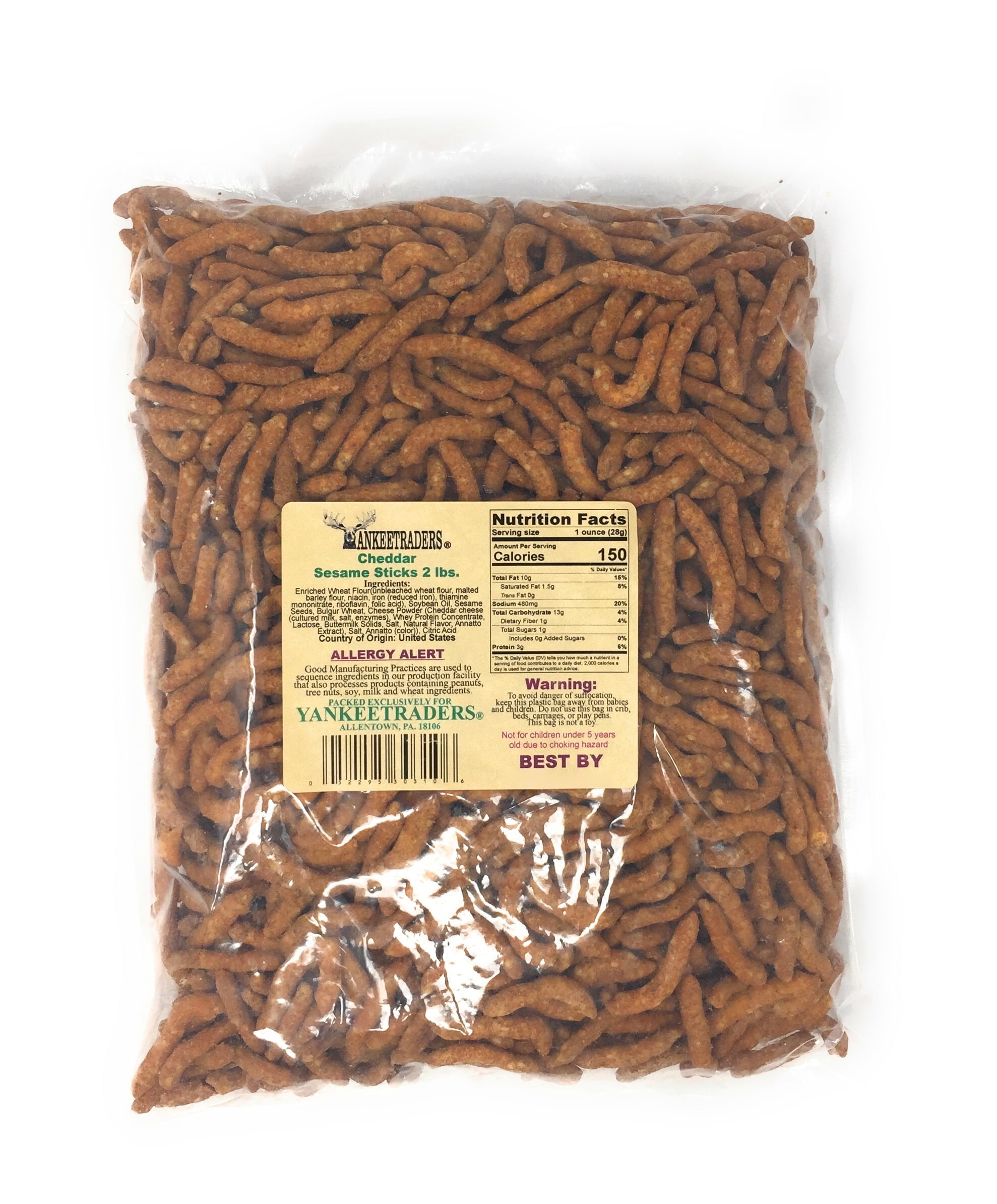 YANKEETRADERS Brand, Cheddar Sesame Snack Sticks, 32 Oz. Bag - Walmart.com
