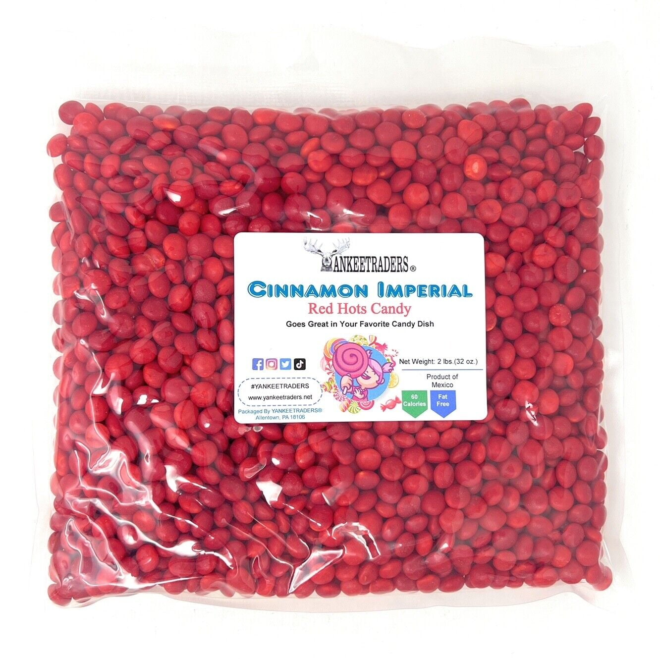 YANKEETRADERS® Cinnamon Imperials Candy, 2 lbs. - Walmart.com