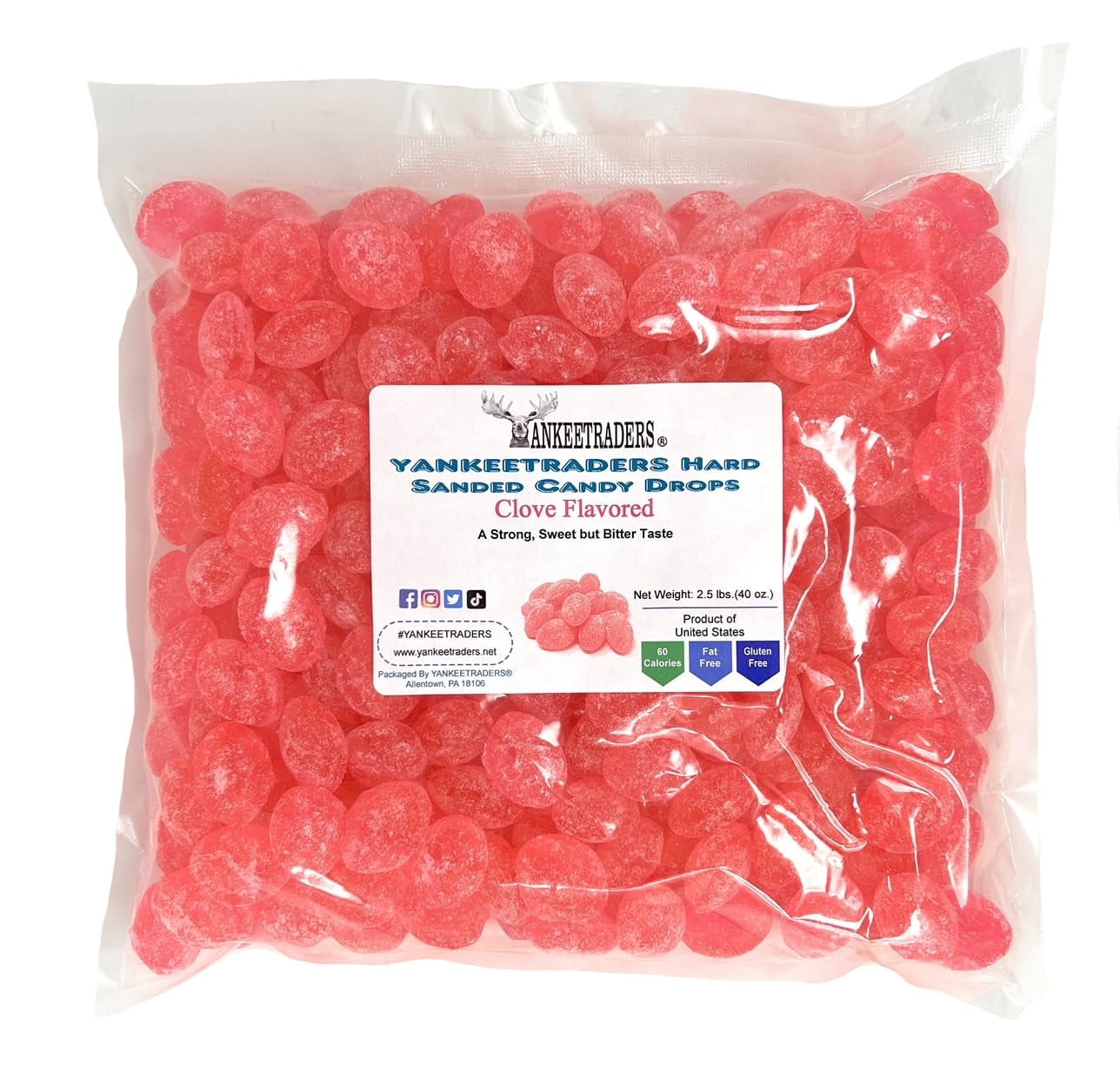 YANKEETRADERS® Clove Hard Sanded Candy Drops, 40 Oz. Bag - Walmart.com