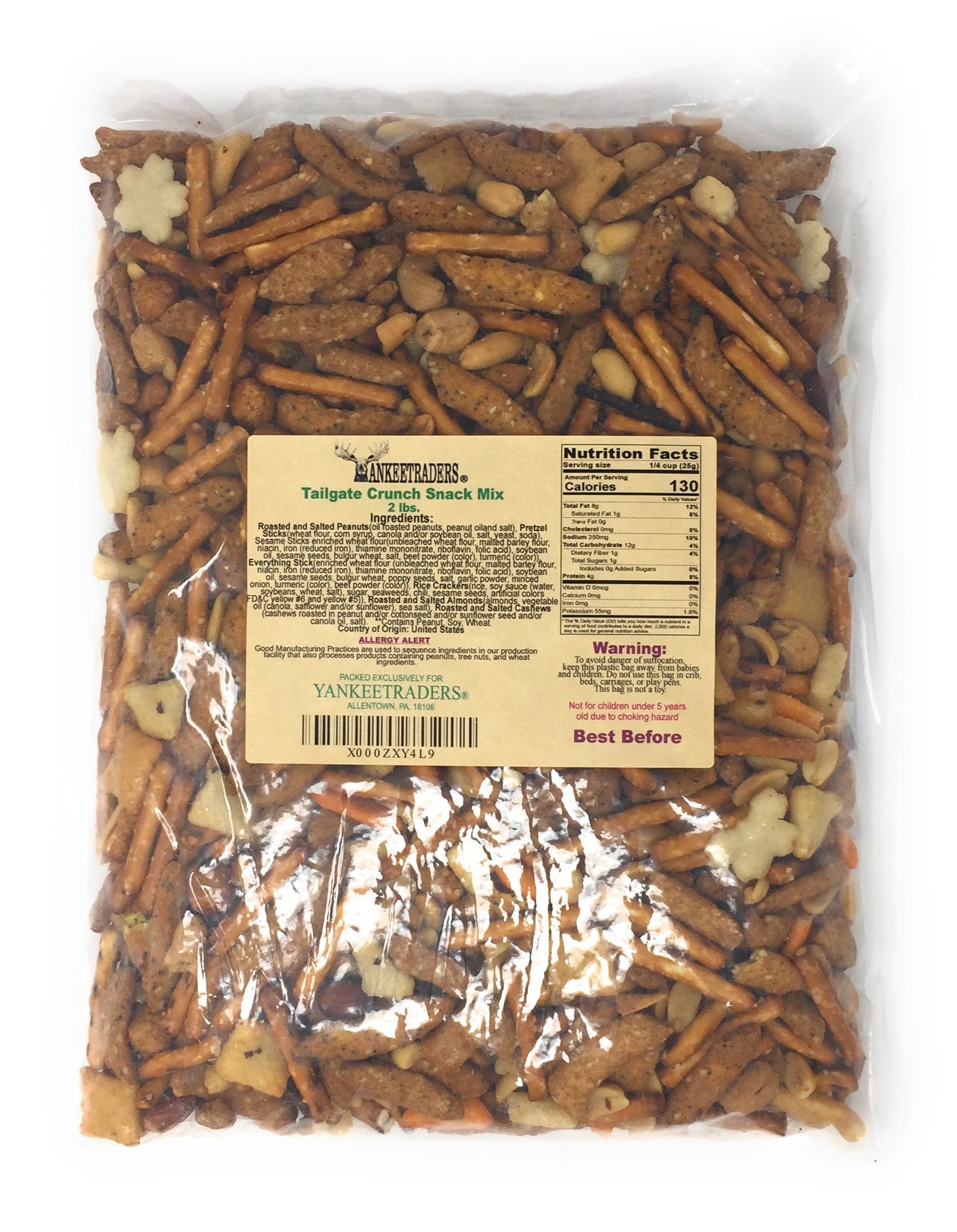YANKEETRADERS Crunchy Tailgate Snack Mix - 2 Pounds - Walmart.com