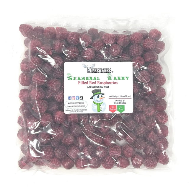 YANKEETRADERS® Holiday Filled Red Raspberry Candies, 2 lbs. - Walmart.com