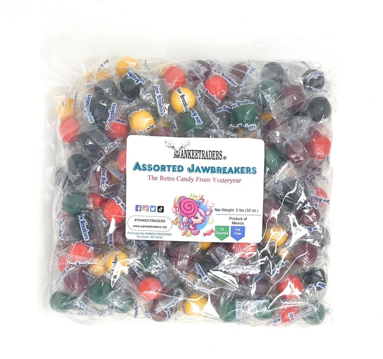 YANKEETRADERS® Jawbreakers, Assorted Flavor, 2 lbs. - Walmart.com