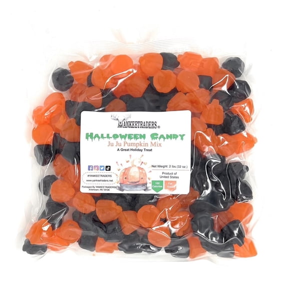 YANKEETRADERS® Orange & Black Ju Ju Pumpkins, 2 lbs. - Walmart.com
