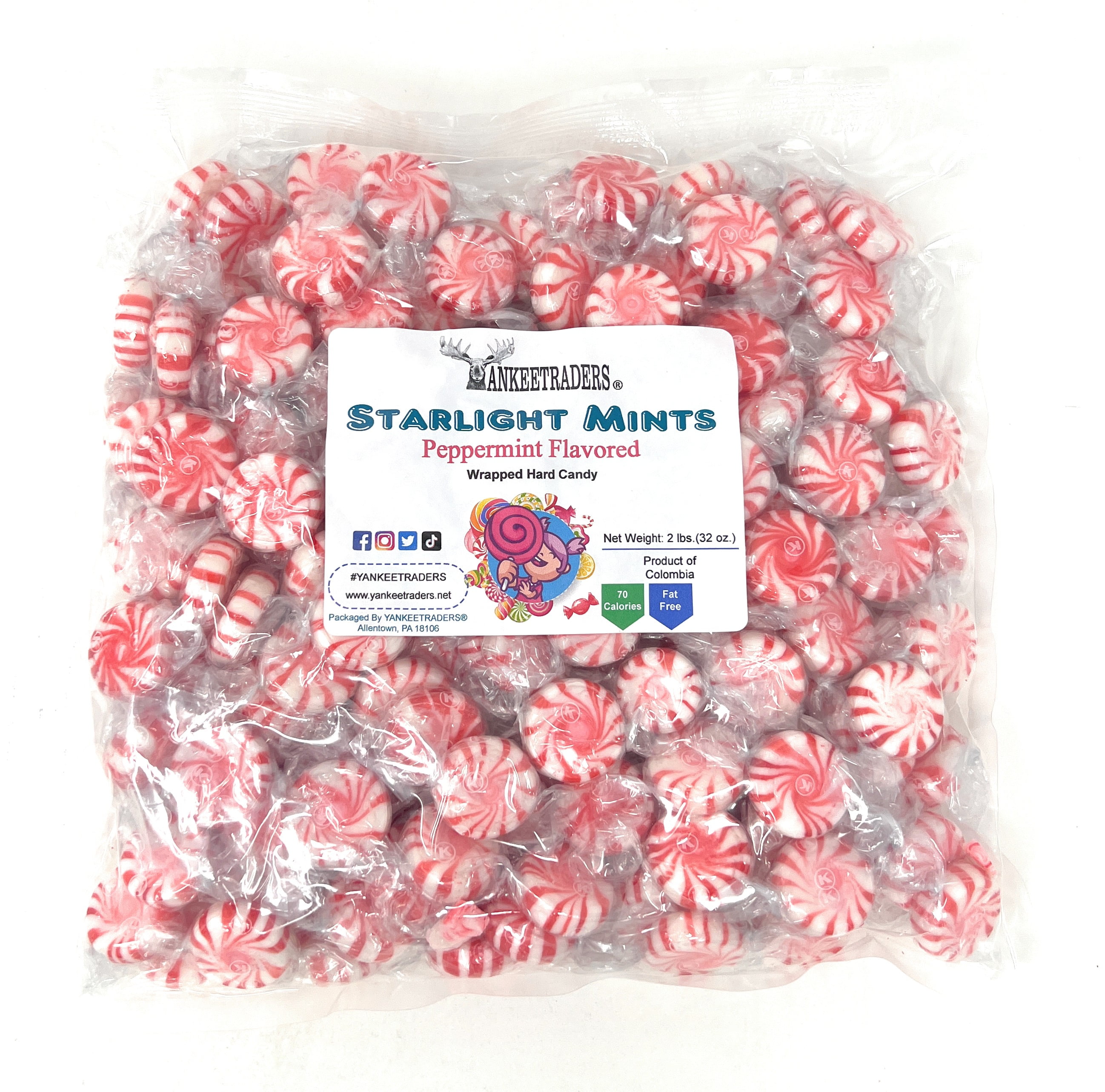 YANKEETRADERS® Peppermint Starlight Mints - 2 lbs. - Walmart.com