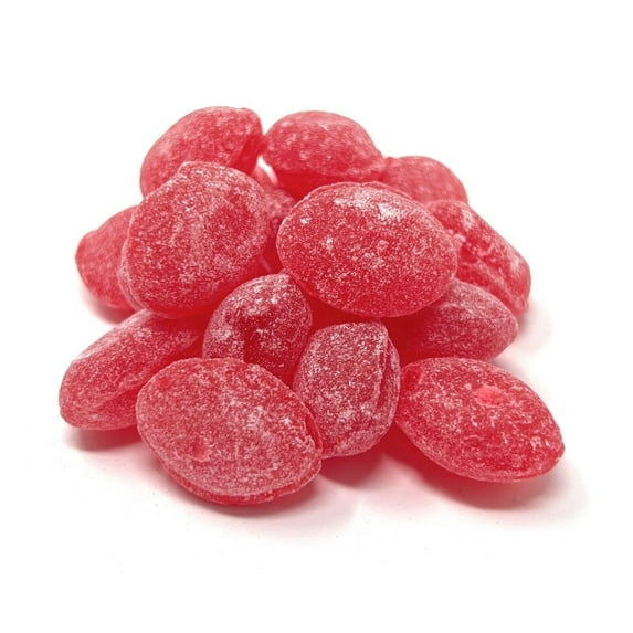 YANKEETRADERS Raspberry Hard Sanded BCF26 Candy Drops, 40 Oz. Bulk Bag ...