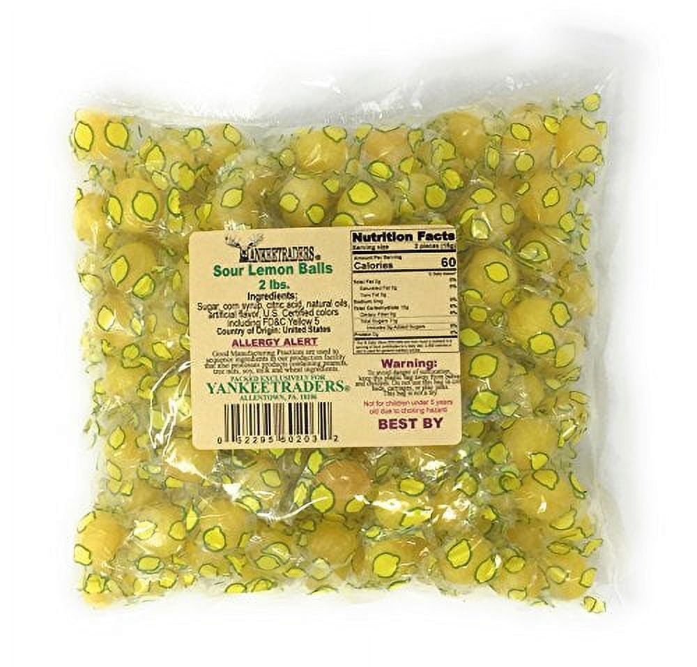 YANKEETRADERS Wrapped Sour Lemon Balls, 2 Lb - Walmart.com
