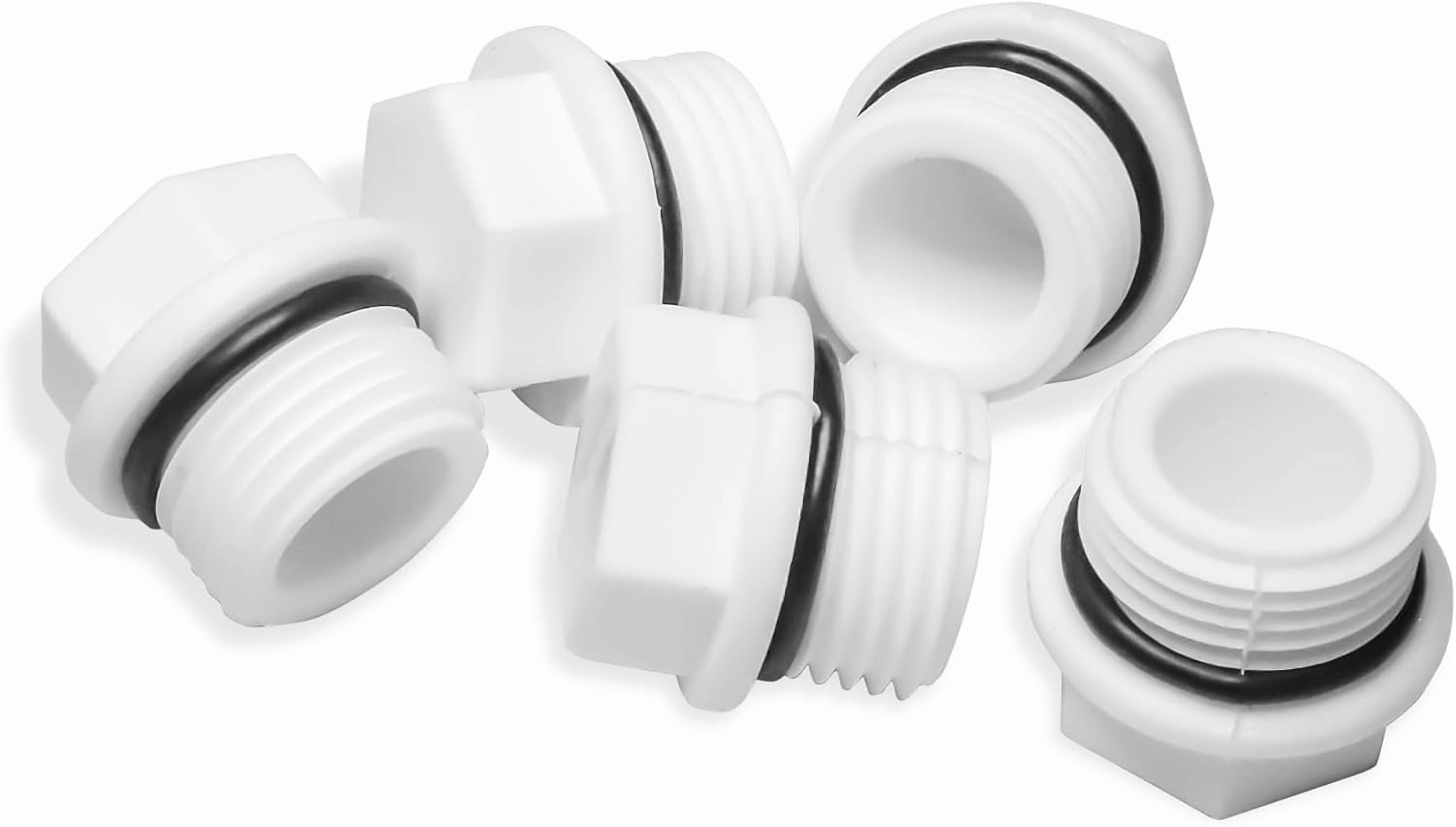 YANLIN-1/2" PVC Pipe Male Thread Plug 1/2 inch Pipe Fitting End Caps ...