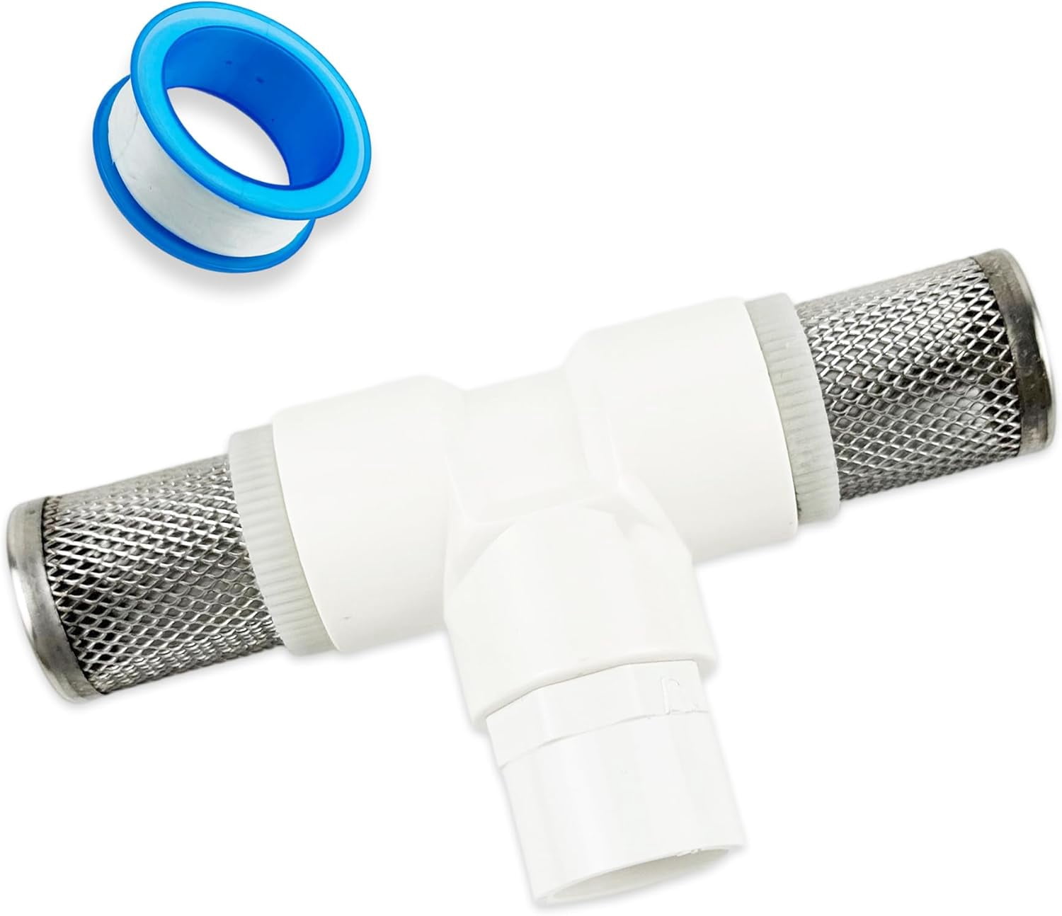 YANLIN-1/2" T Strainers Steel Filter Cover Connected 1/2 in PVC DN15 ...