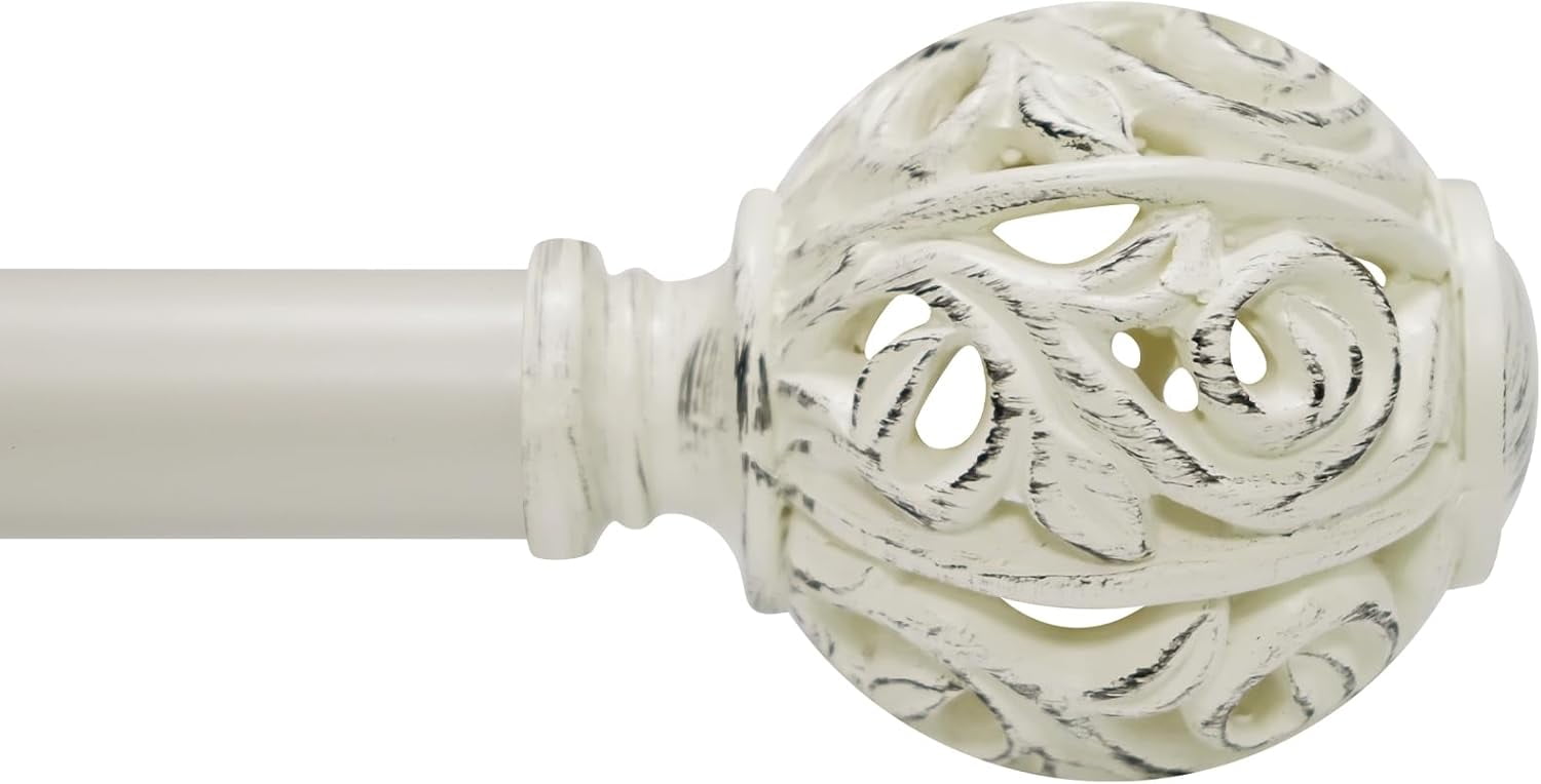 YANLIN-1 Inch Curtain Rod For Windows 28 to 48 Inches, Heavy-Duty ...