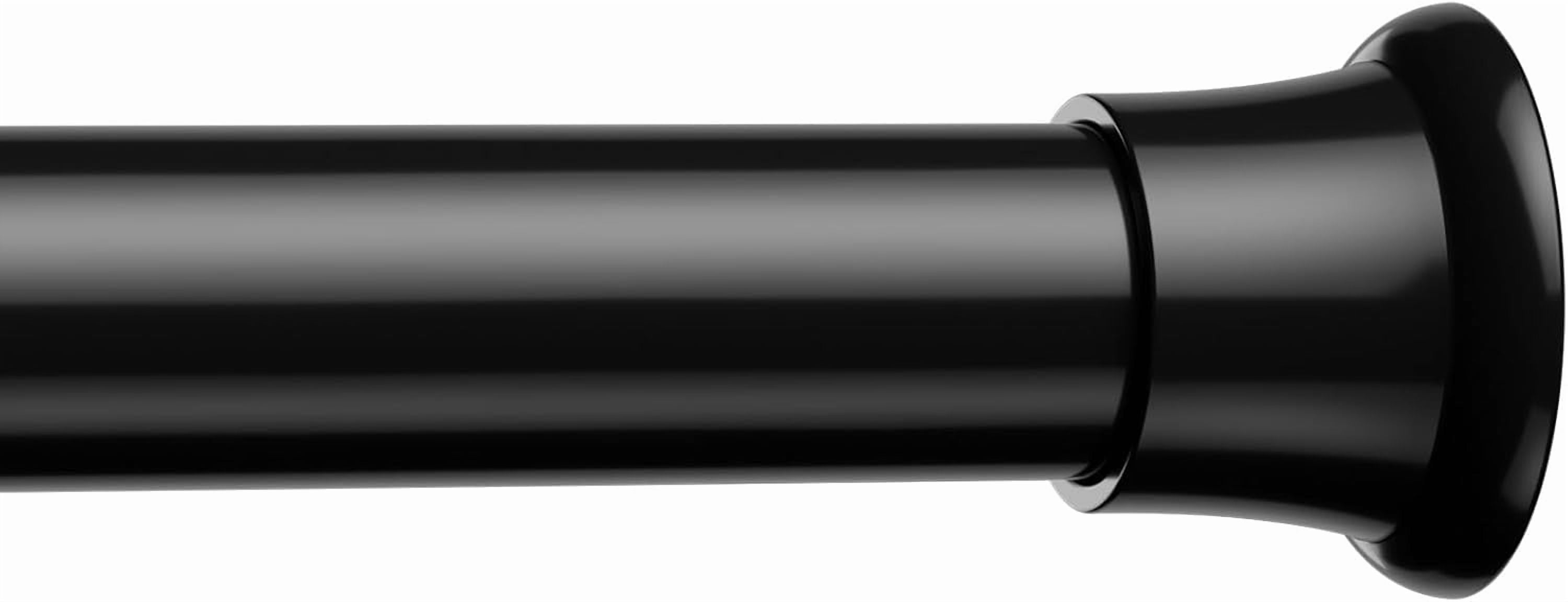 YANLIN-1pack Tension Curtain Rod 30 to 62 Inch, Black Spring Tension ...