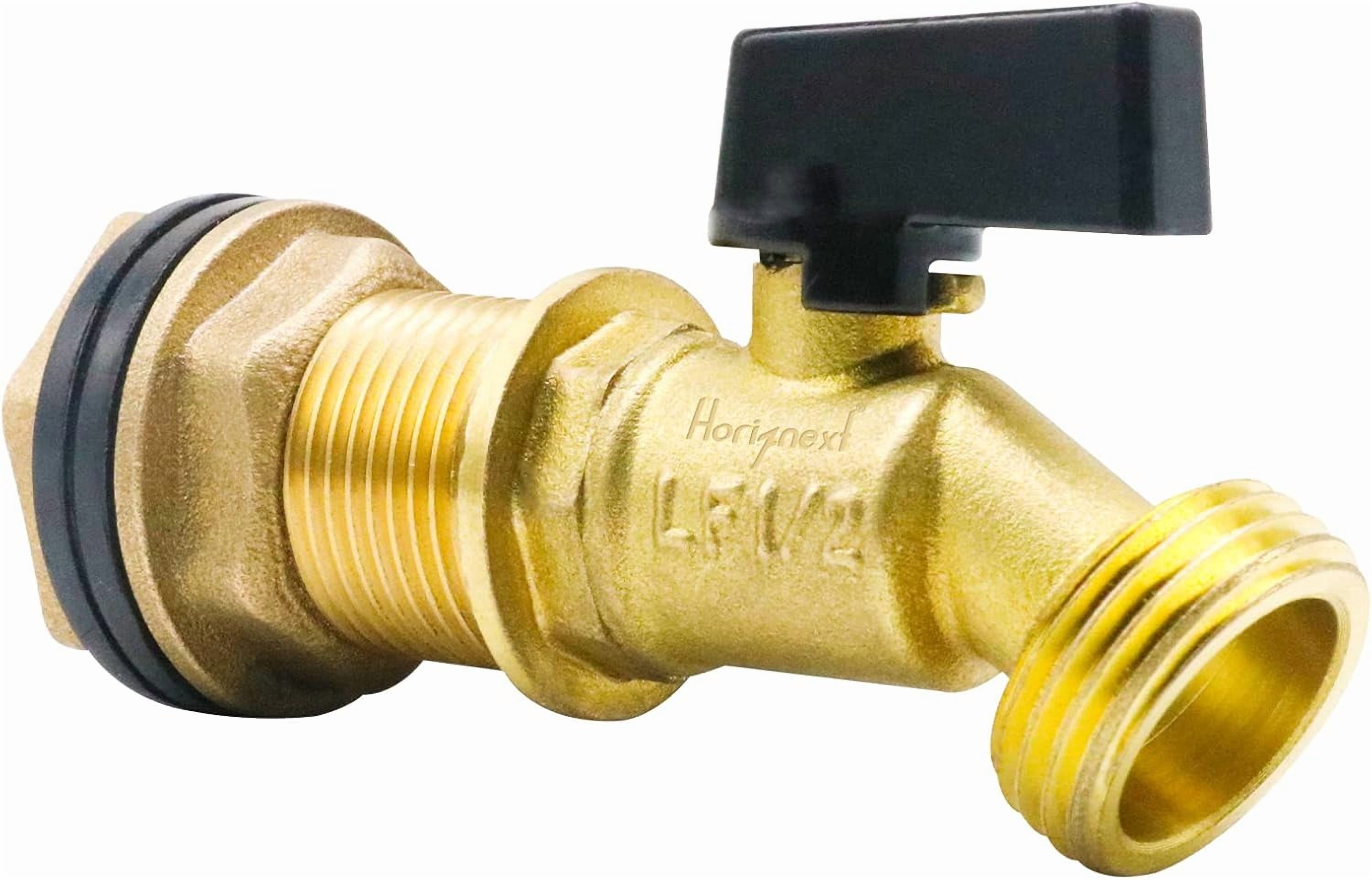 YANLIN-3/4 inch bulkhead spigot for rain barrel, brass water barrel ...
