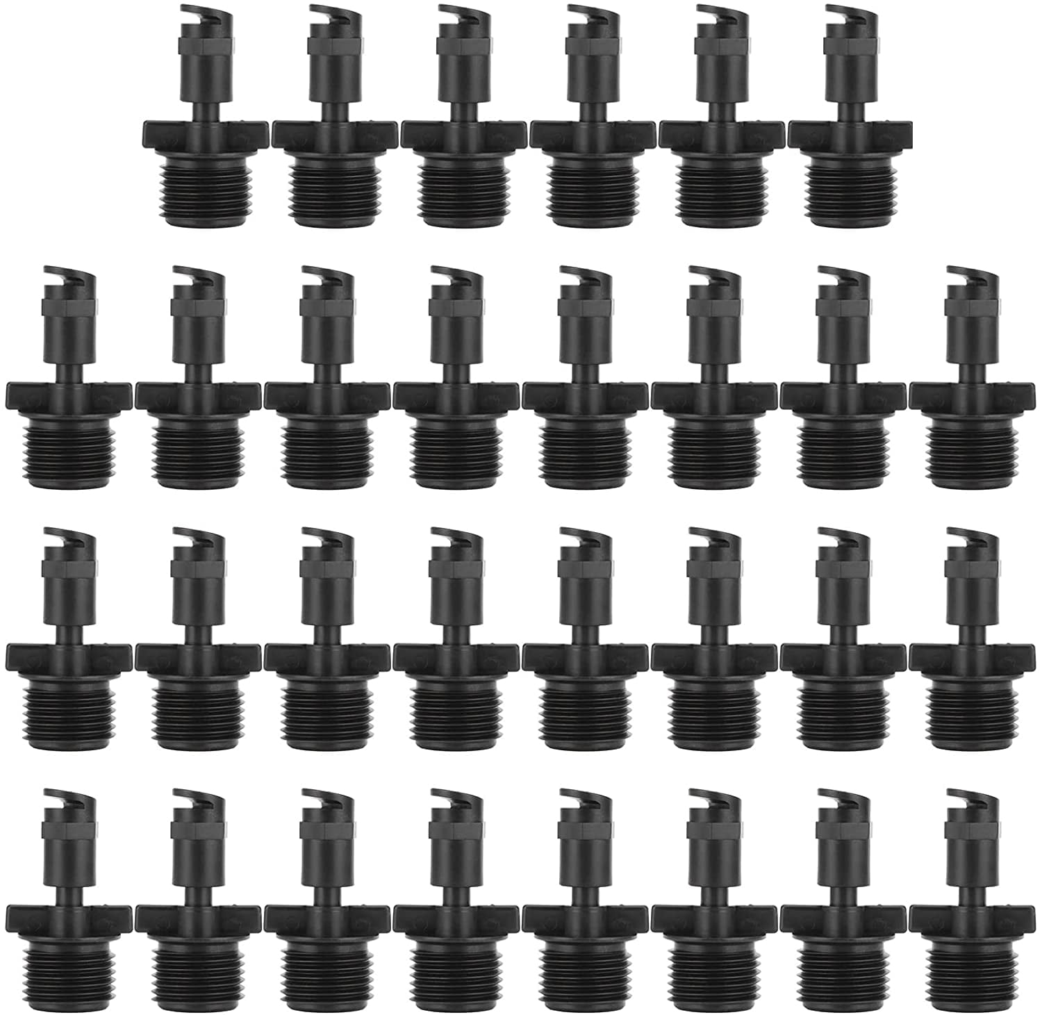 YANLIN-30Pcs G1/2 Male Thread Fan Spray Sprinkler Head, PP 180 Degree ...