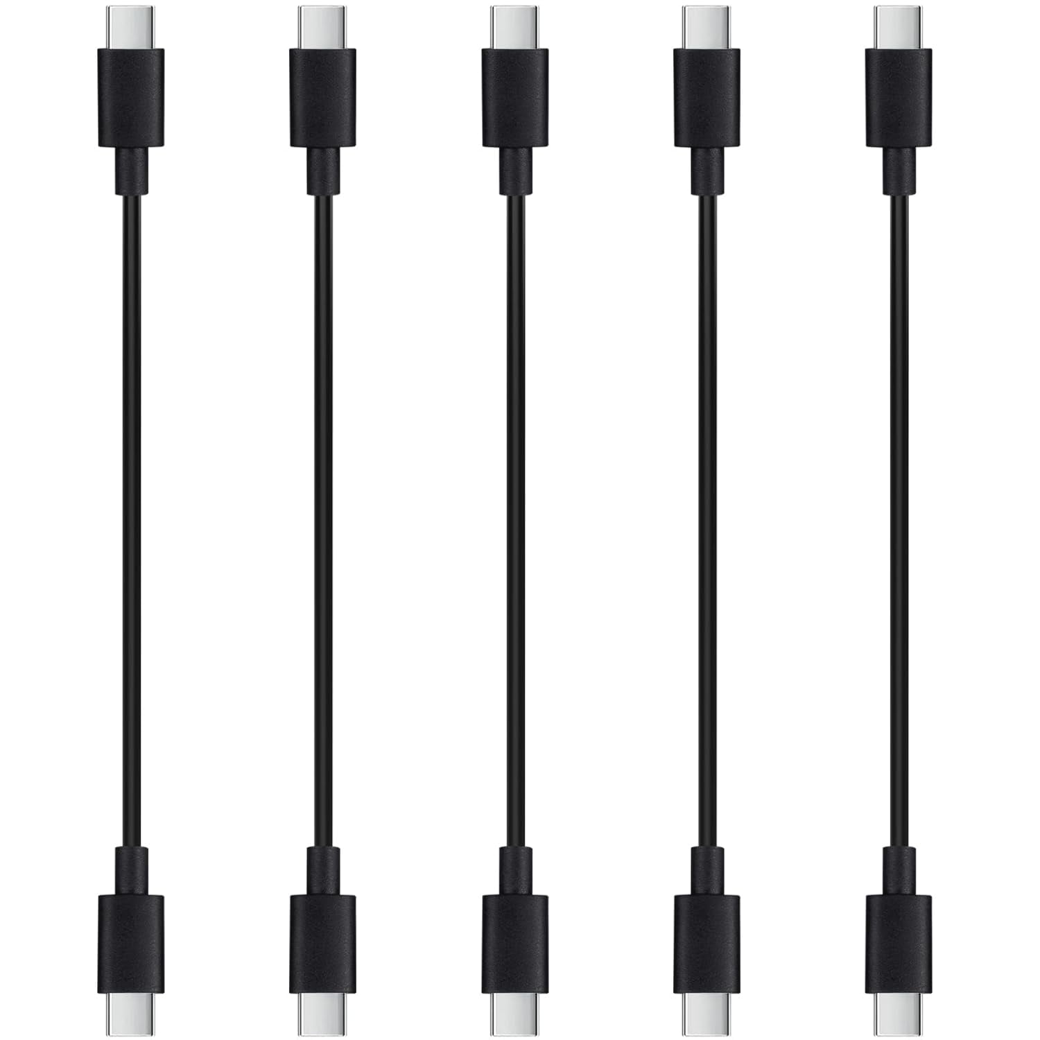 YANLIN-5-Pack 12-Inch USB-C to USB-C Cables - 60W Fast Charging, Short ...