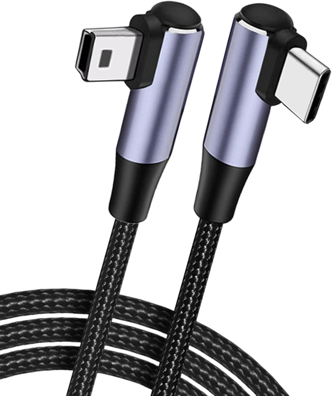 YANLIN-90Degree USB C to Mini USB Cable, Right Angle Mini-B 5-Pin to ...