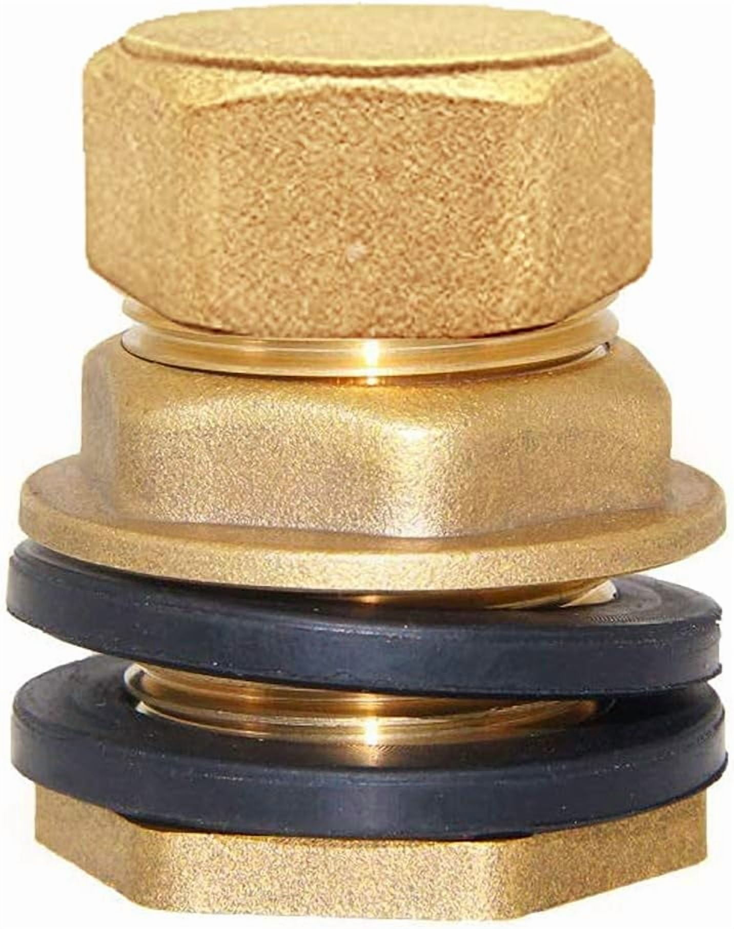 YANLIN-Brass Male Bulkhead Kit Include 1/2" Female 3/4" Male Water Tank ...