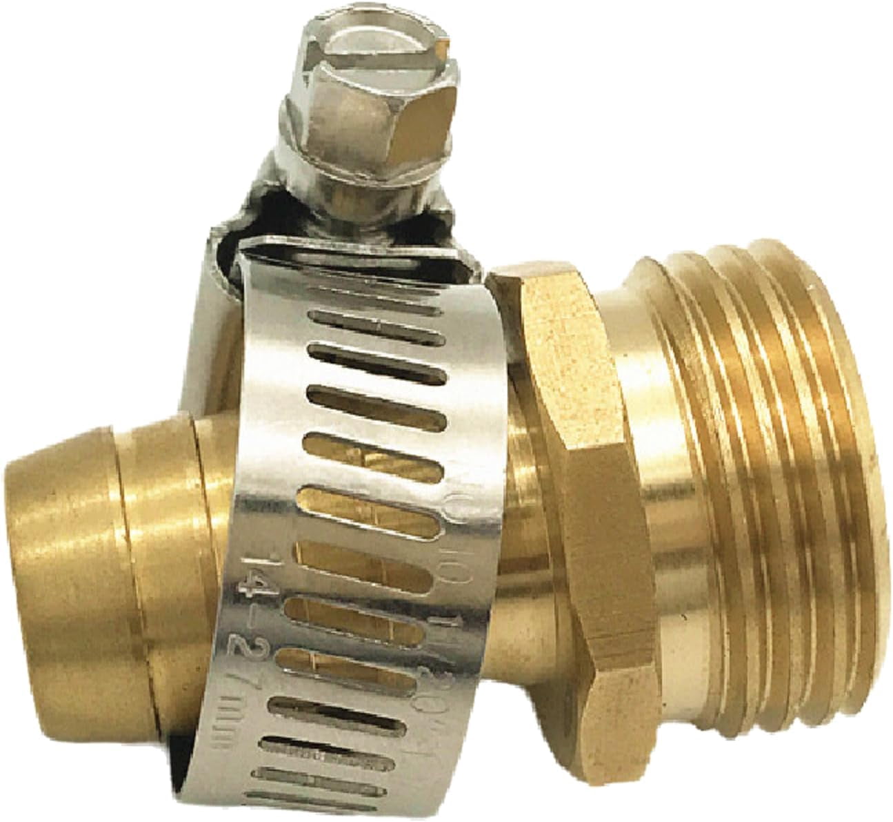 YANLIN-Garden Hose Adapter Swivel Fitting, 5/8" Barb x 3/4" GHT ...