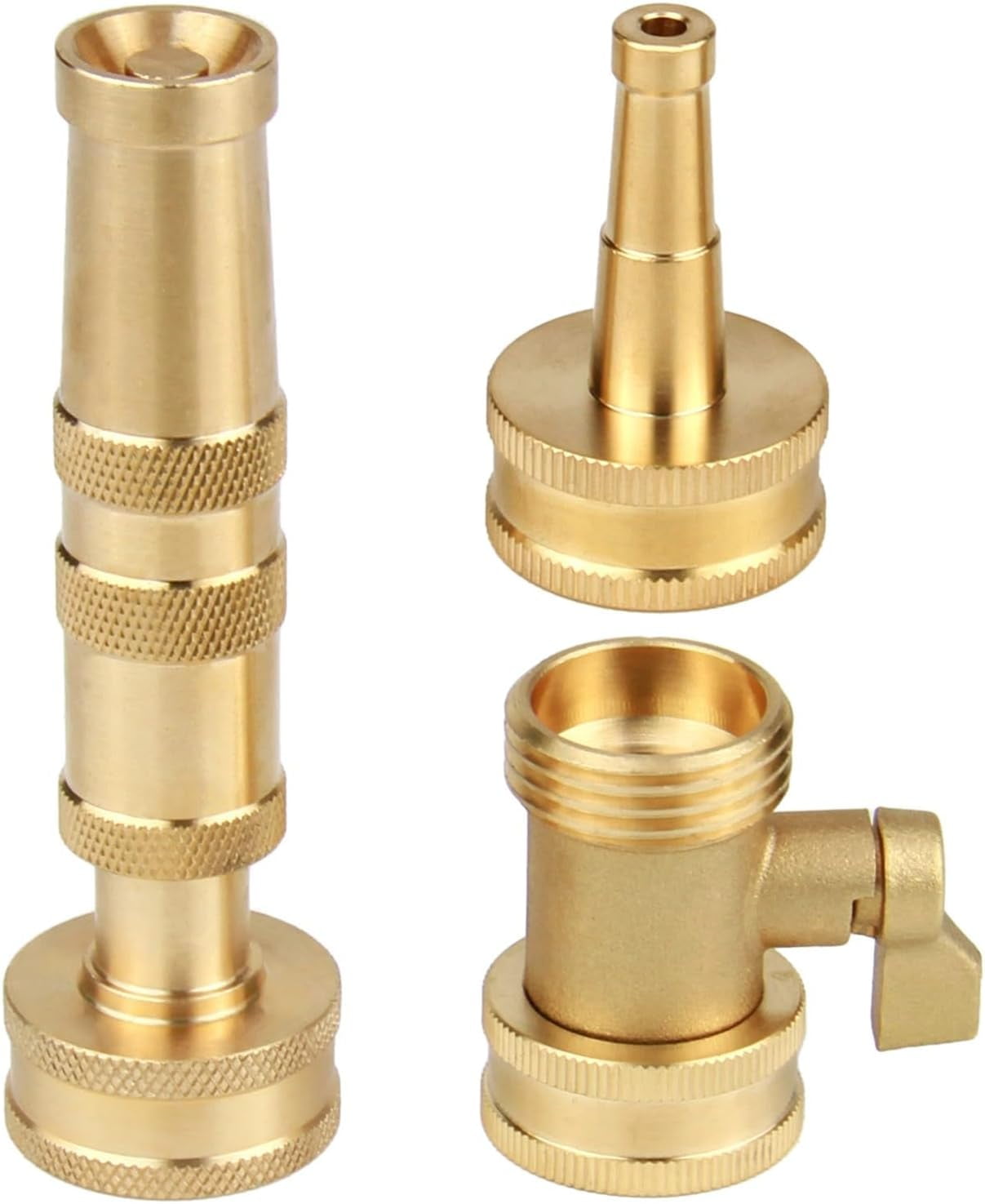 YANLIN-High Pressure Hose Nozzle, Heavy-Duty Brass Adjustable Twist ...