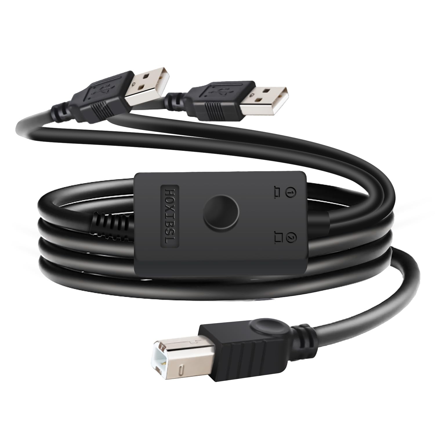 YANLIN-Printer Cable Splitter 1 in 2 Out (4.5M/14.7FT)with Toggle ...