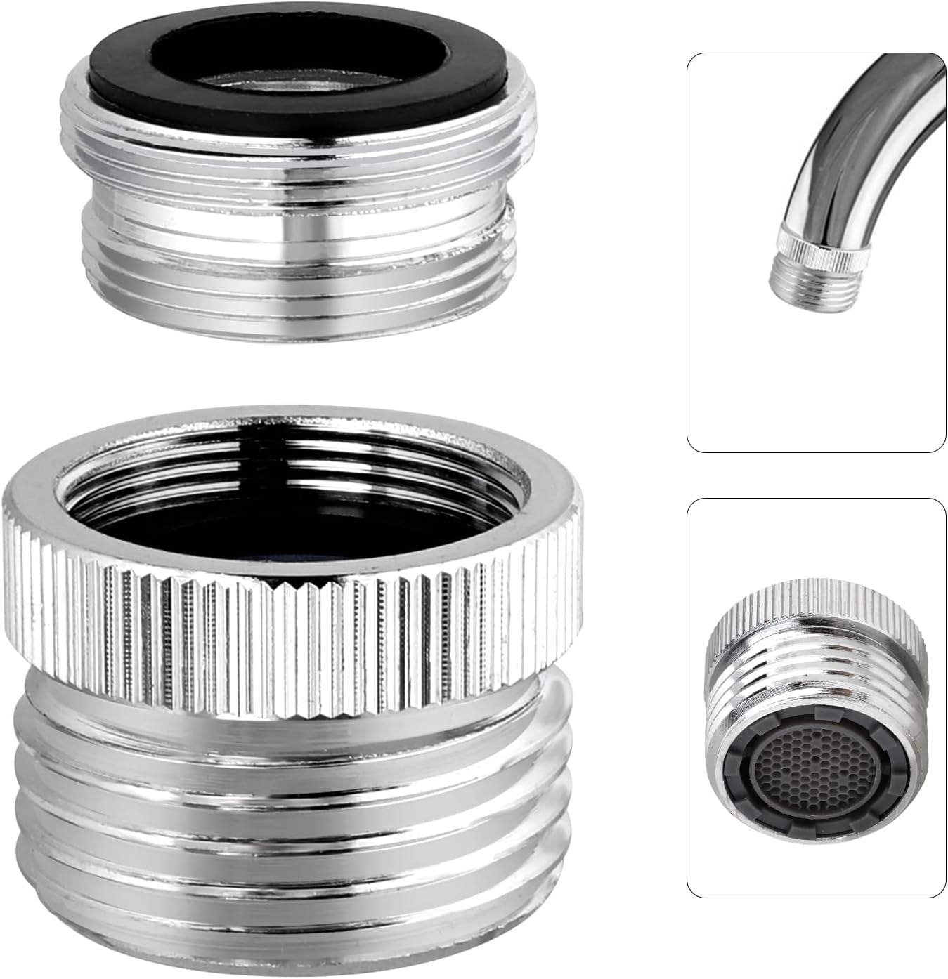 YANLIN-Sink Faucet Adapter with Aerator Multi-thread Faucet to Garden ...