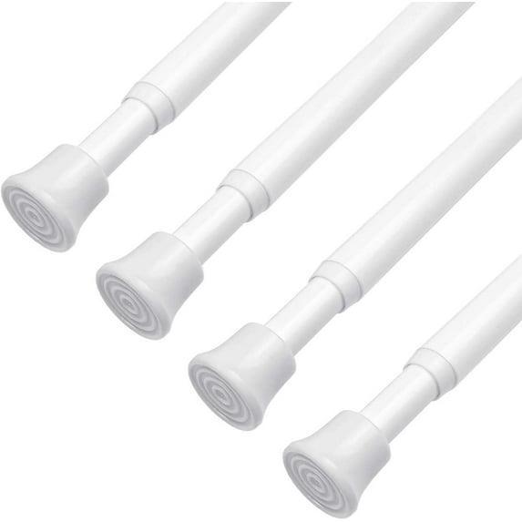 YANLIN-Small Spring Tension Curtain Rod, Adjustable Spring Tension Rod ...