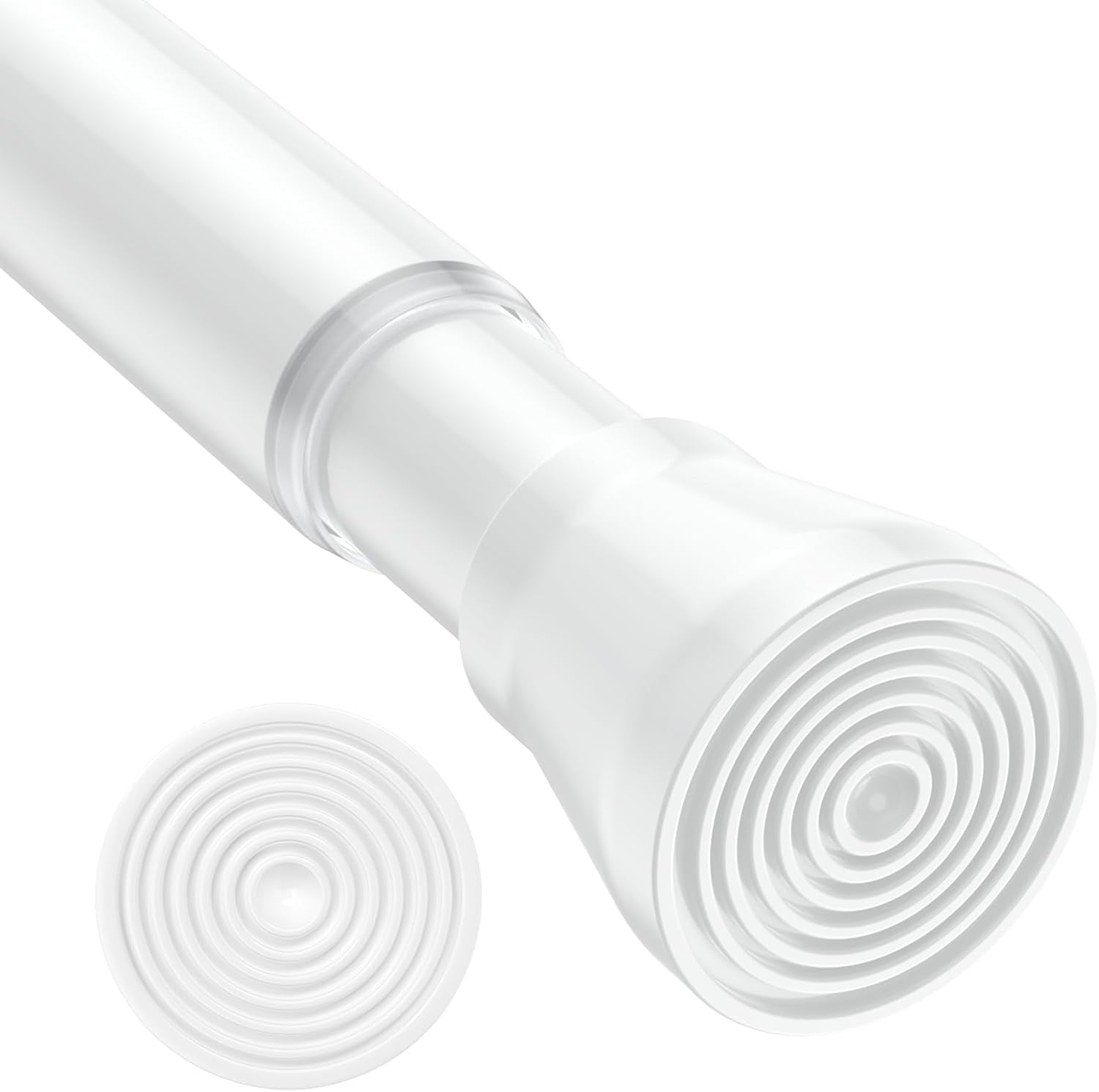 YANLIN-Spring Tension Curtain Rod for Windows 45 to 77 inch White Long ...