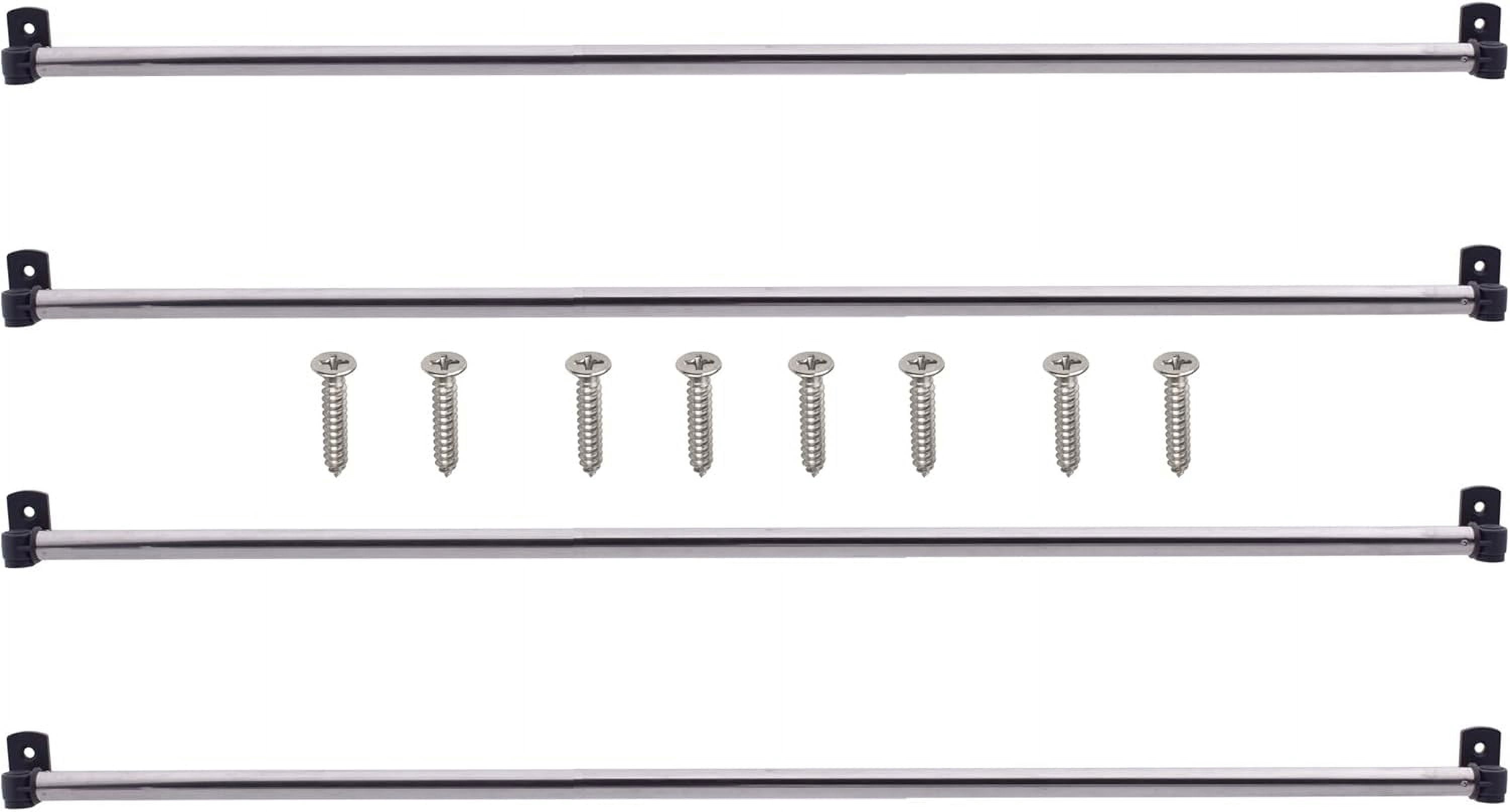 YANLIN-Type A 16" to 39.5" Swivel End Curtain Sash Rod for Top & Bottom ...