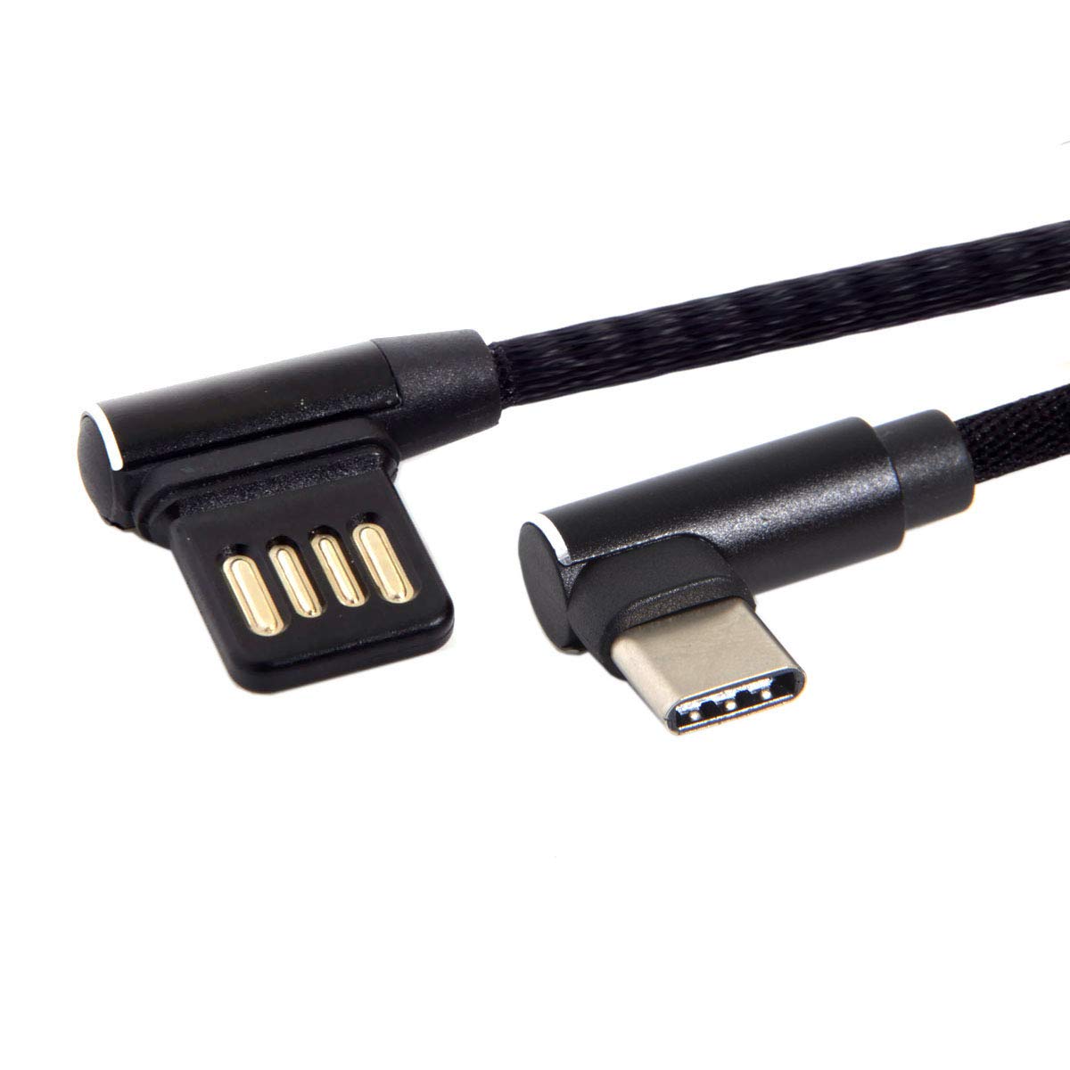 YANLIN-USB-C 3.1 Type-C Male to Left Angled 90 Degree USB 2.0 Data ...