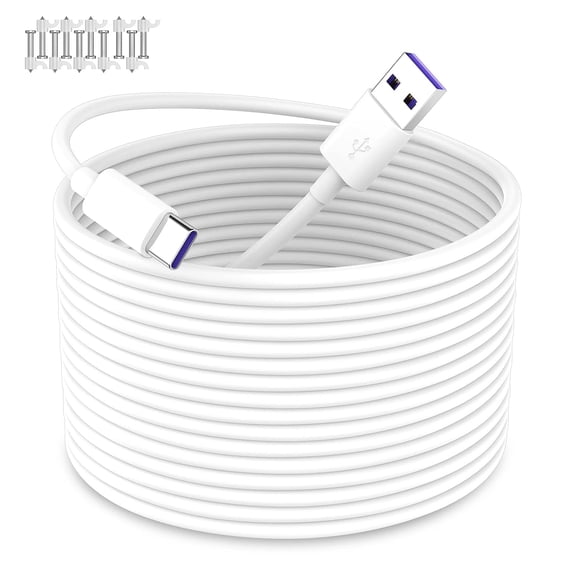 YANLIN-USB to USB C Power Cable for CCTV Camera, 33FT Type C Long Power ...