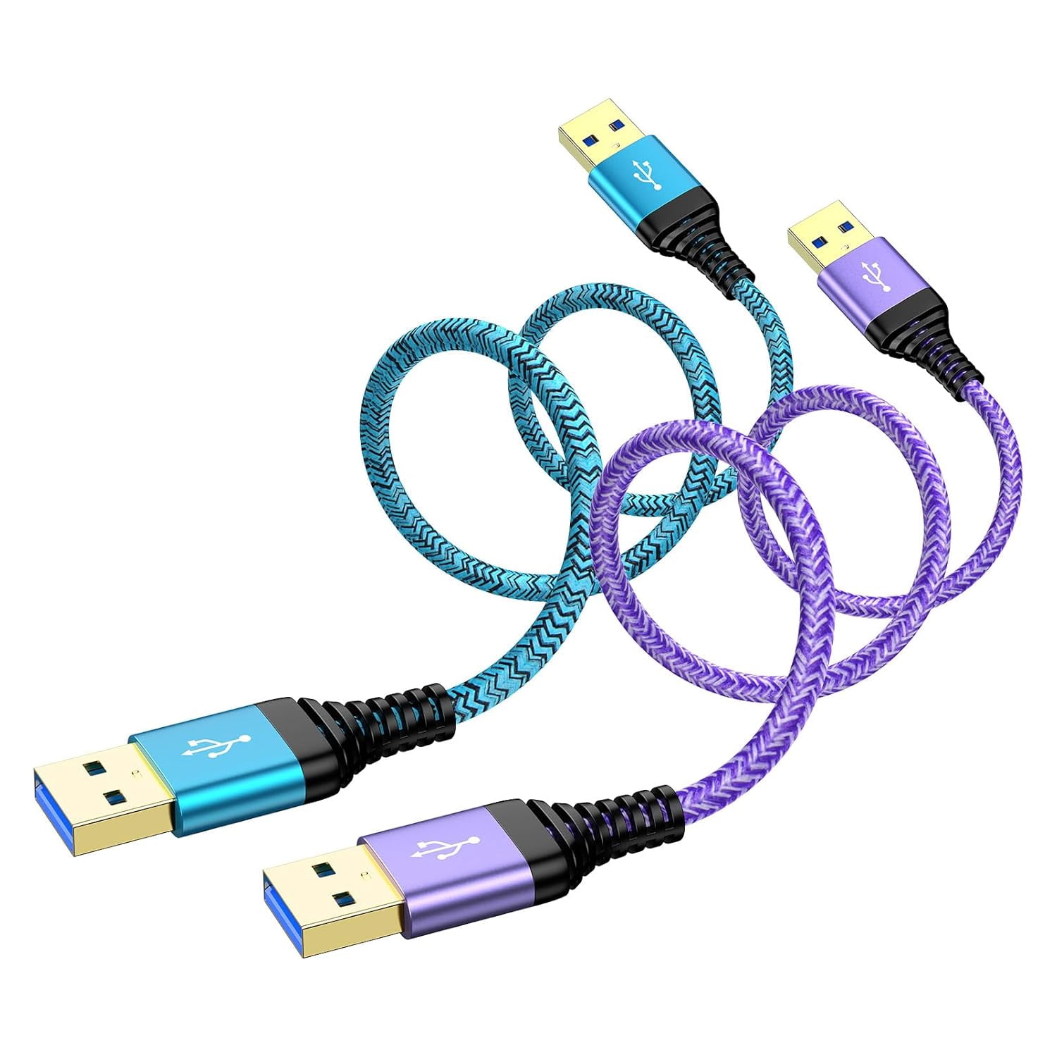 YANLIN-USB to USB Cable 10 FT, 2Pack Extra Long USB3.0 Male to Male ...
