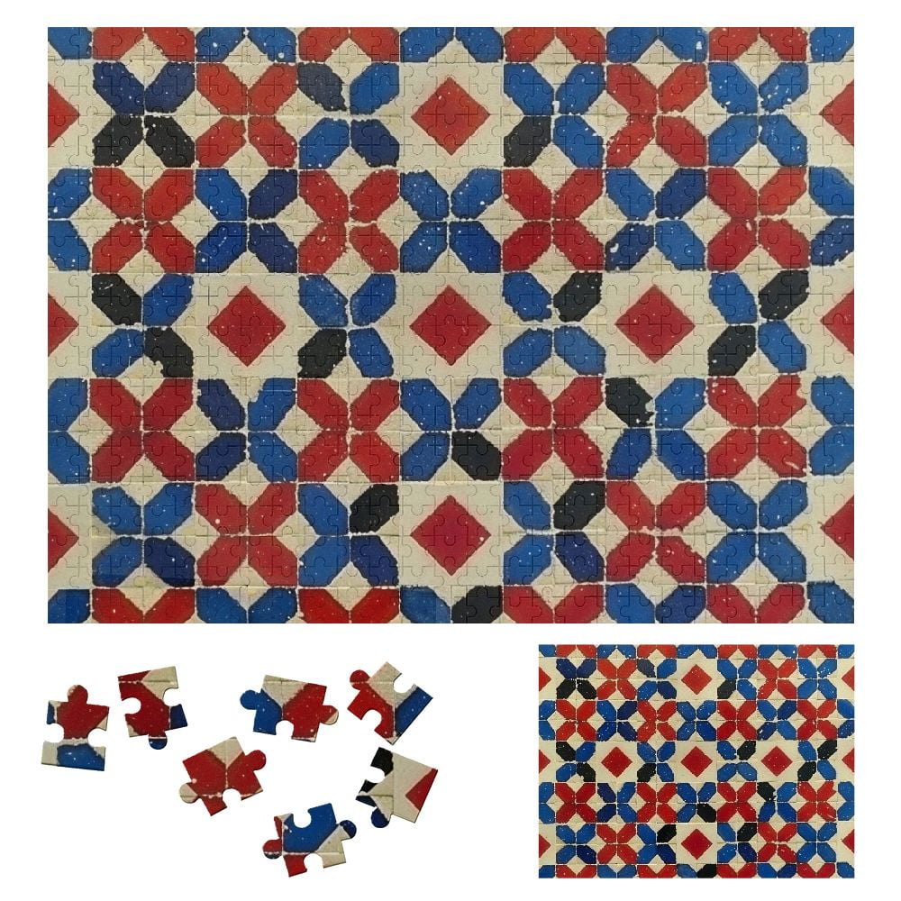 YANMS Wooden Jigsaw Puzzle Tile Geometric Mosaic Challenging Difficult ...