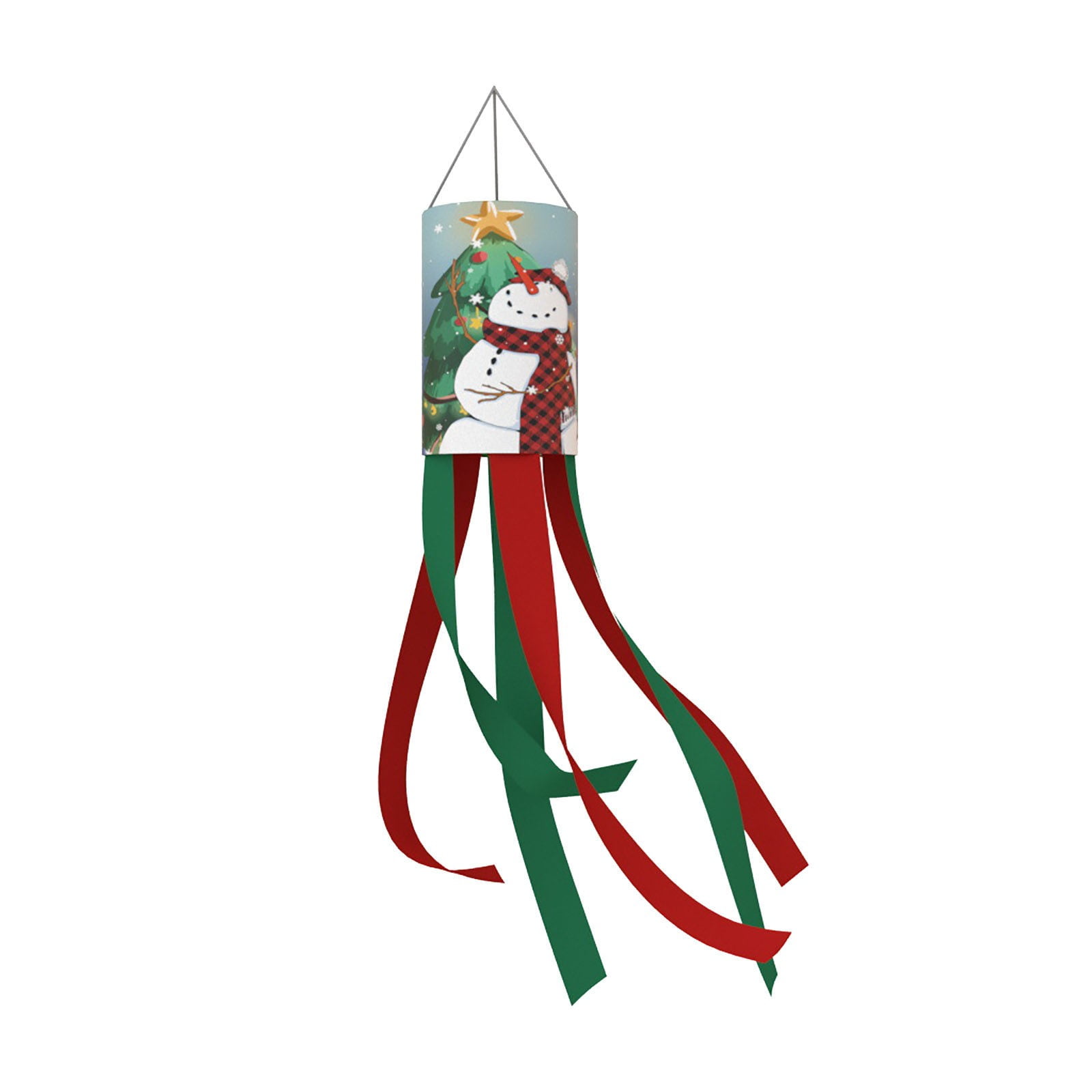 YANPIN Hangs Christmas Wind Tunnel Flag Yard Garden Outdoor Decoration ...