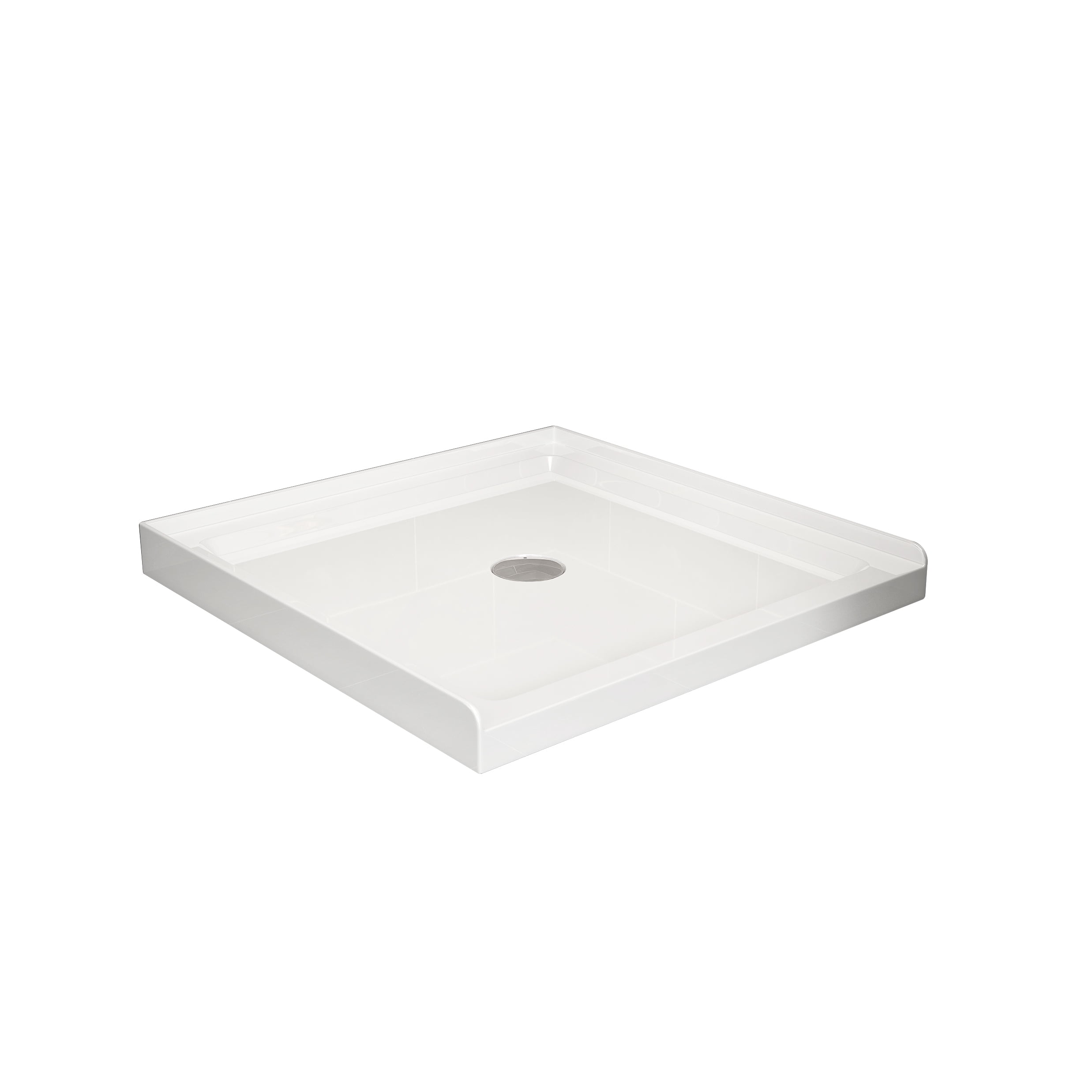 YANSHE 36x36in Shower Base, Shower Pan With Centered Hole, 3-side ...