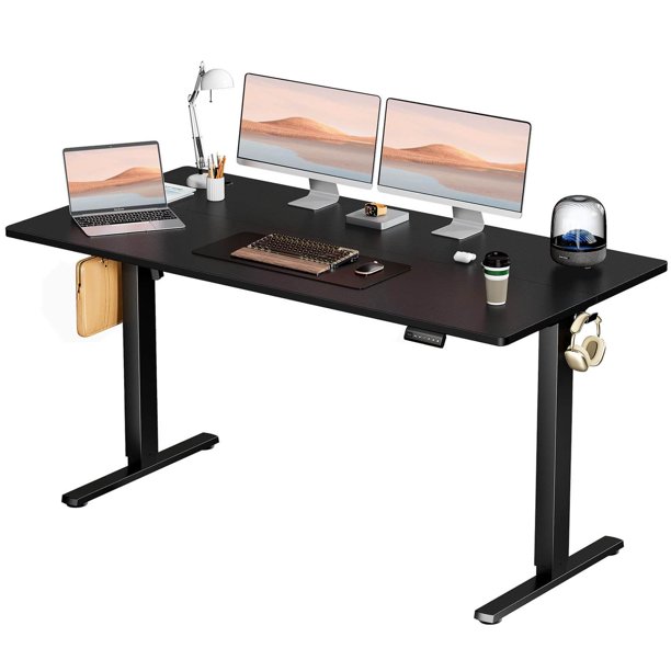 YANSHE 63''x24" Electric Height Adjustable Standing Desk Sit Stand ...