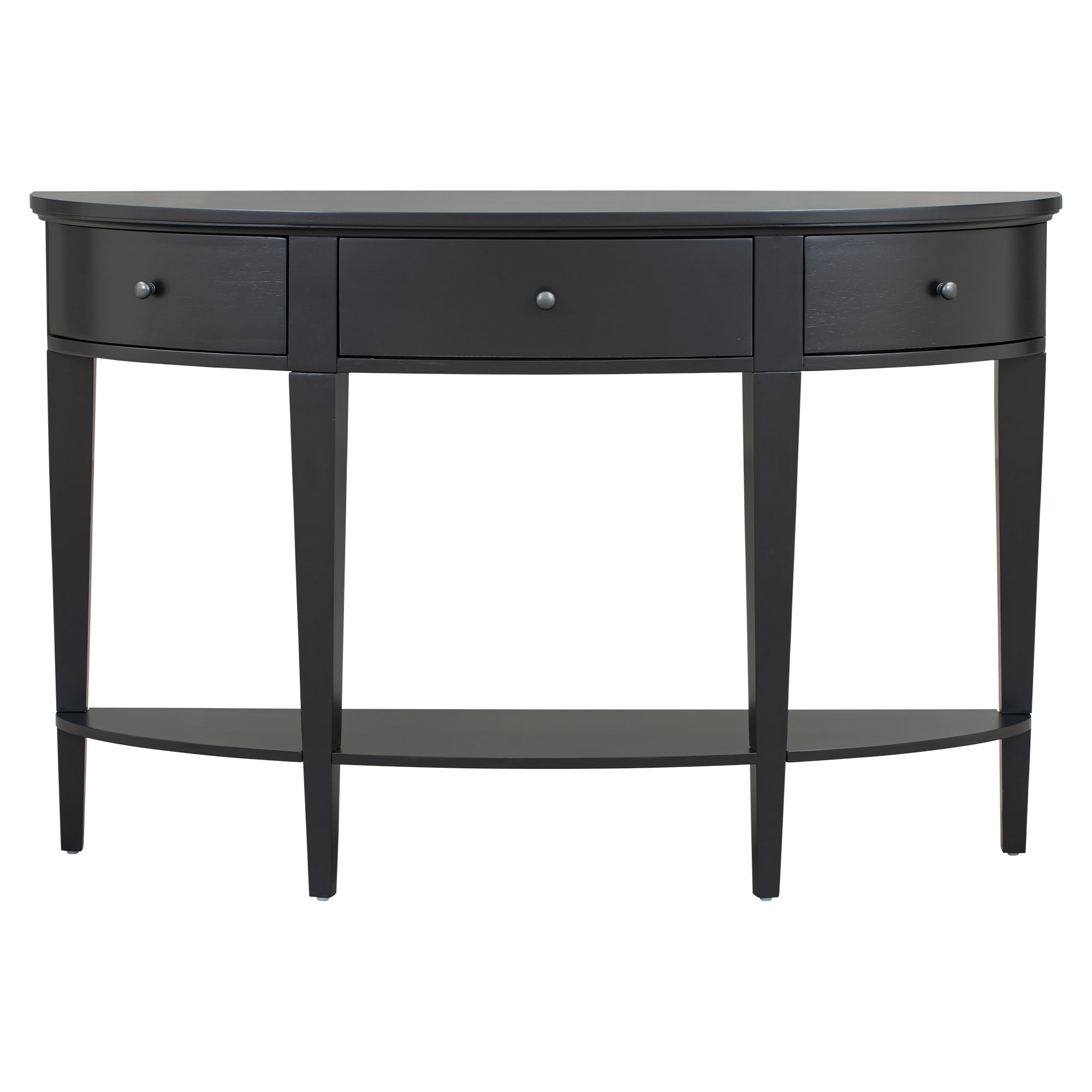 YANSHE Console Table U-Style Modern Curved Sofa Table With 3 Drawers ...